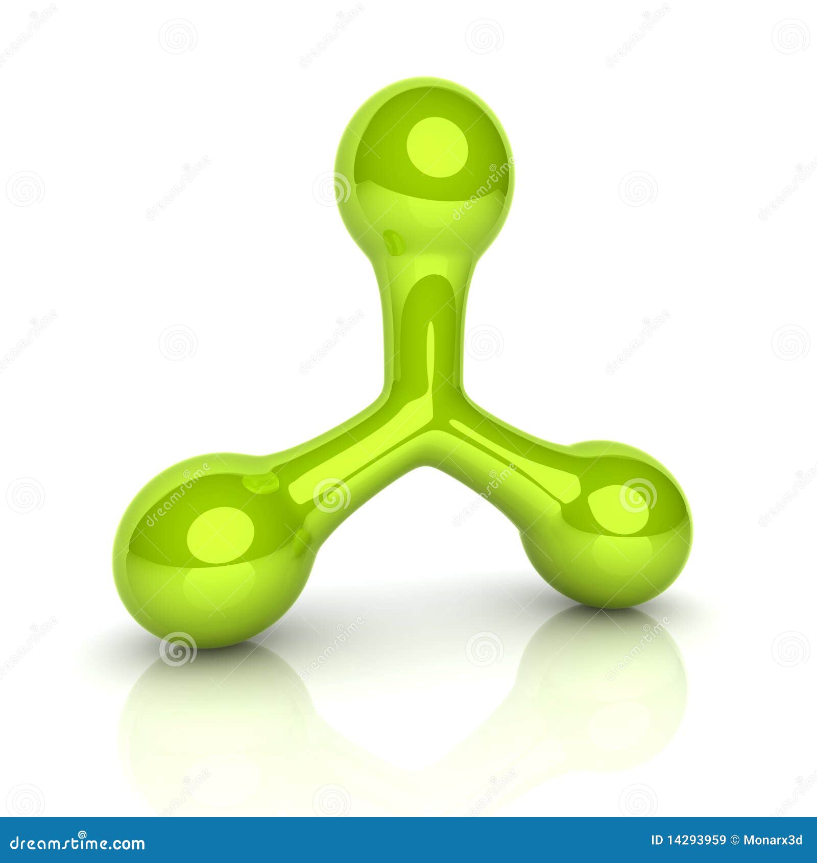 Green triad symbol stock illustration. Illustration of block - 14293959