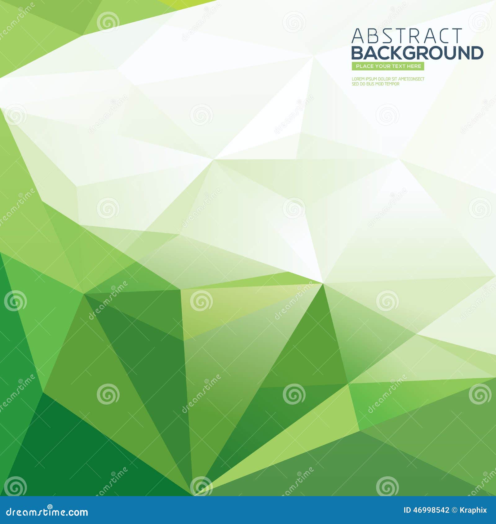 Green Triangle Abstract Polygonal Background Stock Vector ...
