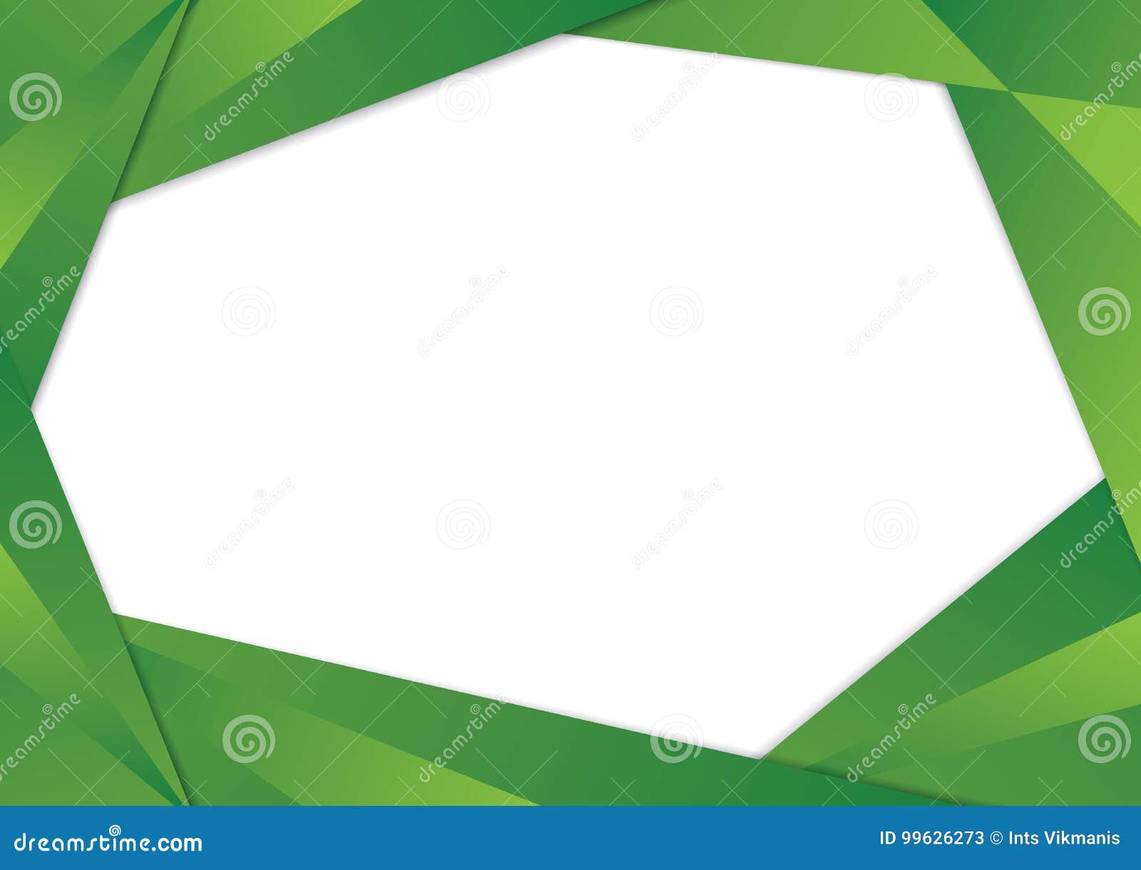 Green Triangle Frame Border Stock Vector - Illustration of decorative ...