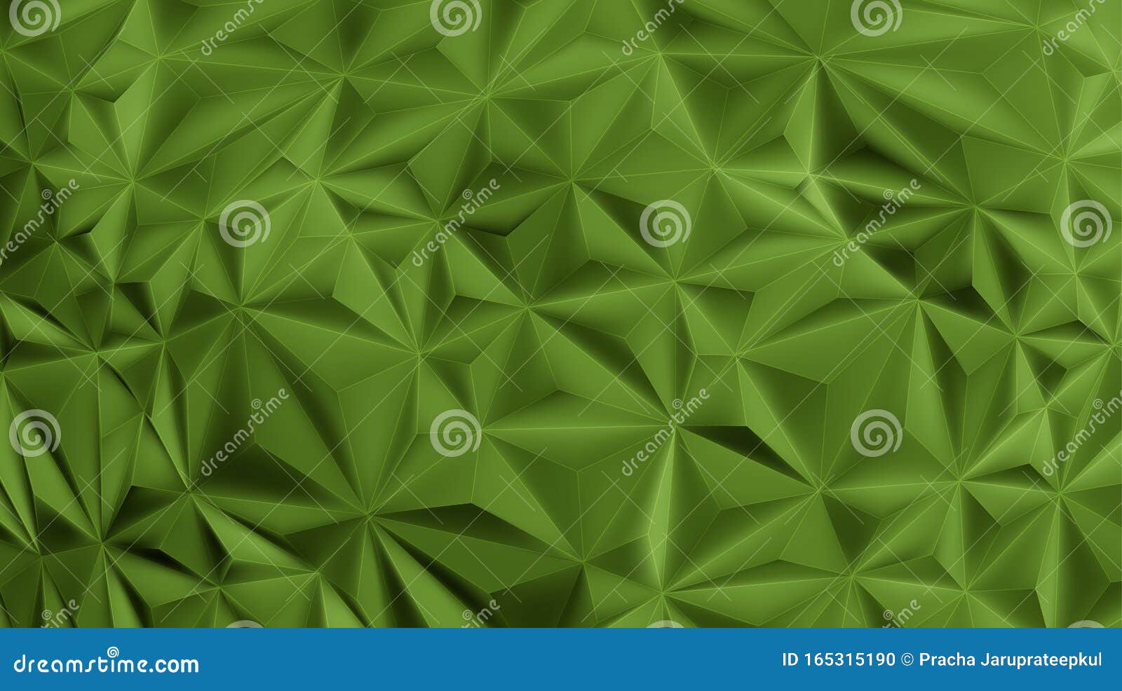 Green Triangle Geometric Vector BG in 3D Style Stock Vector ...