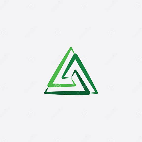 Green Triangle Symbol Logo Sign Element Vector Icon Stock Vector ...