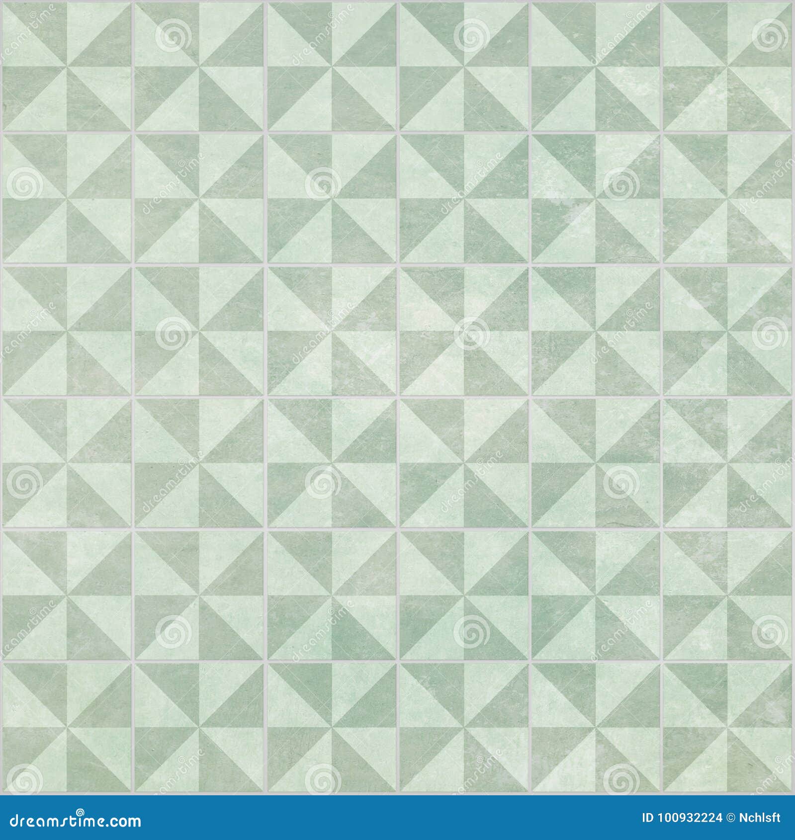 Green Triangle Tiles stock photo. Image of tile, blue - 100932224