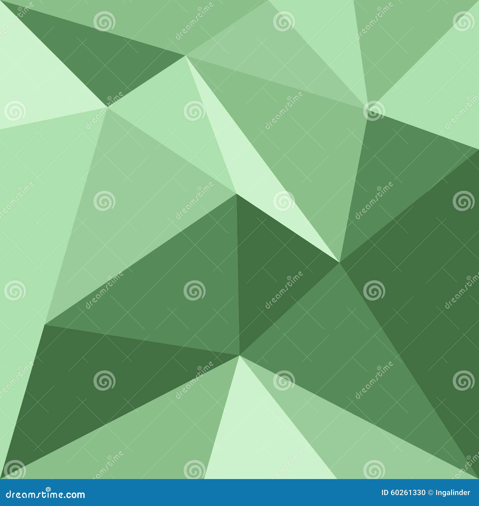 Green Triangle Vector Background Stock Vector - Illustration of polygon ...
