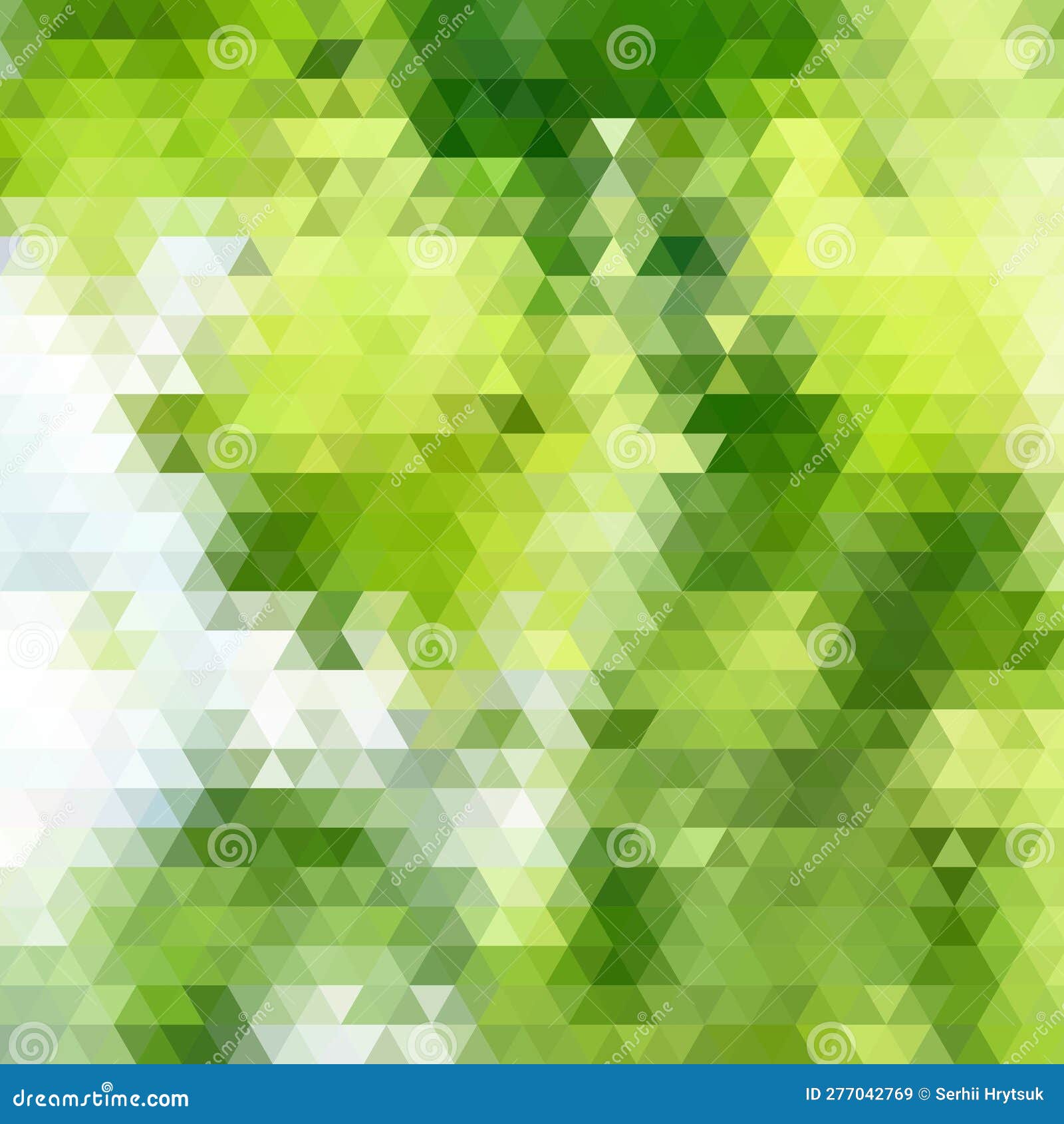 Green Triangular Background. Abstract Illustration. Decor Element. Eps ...
