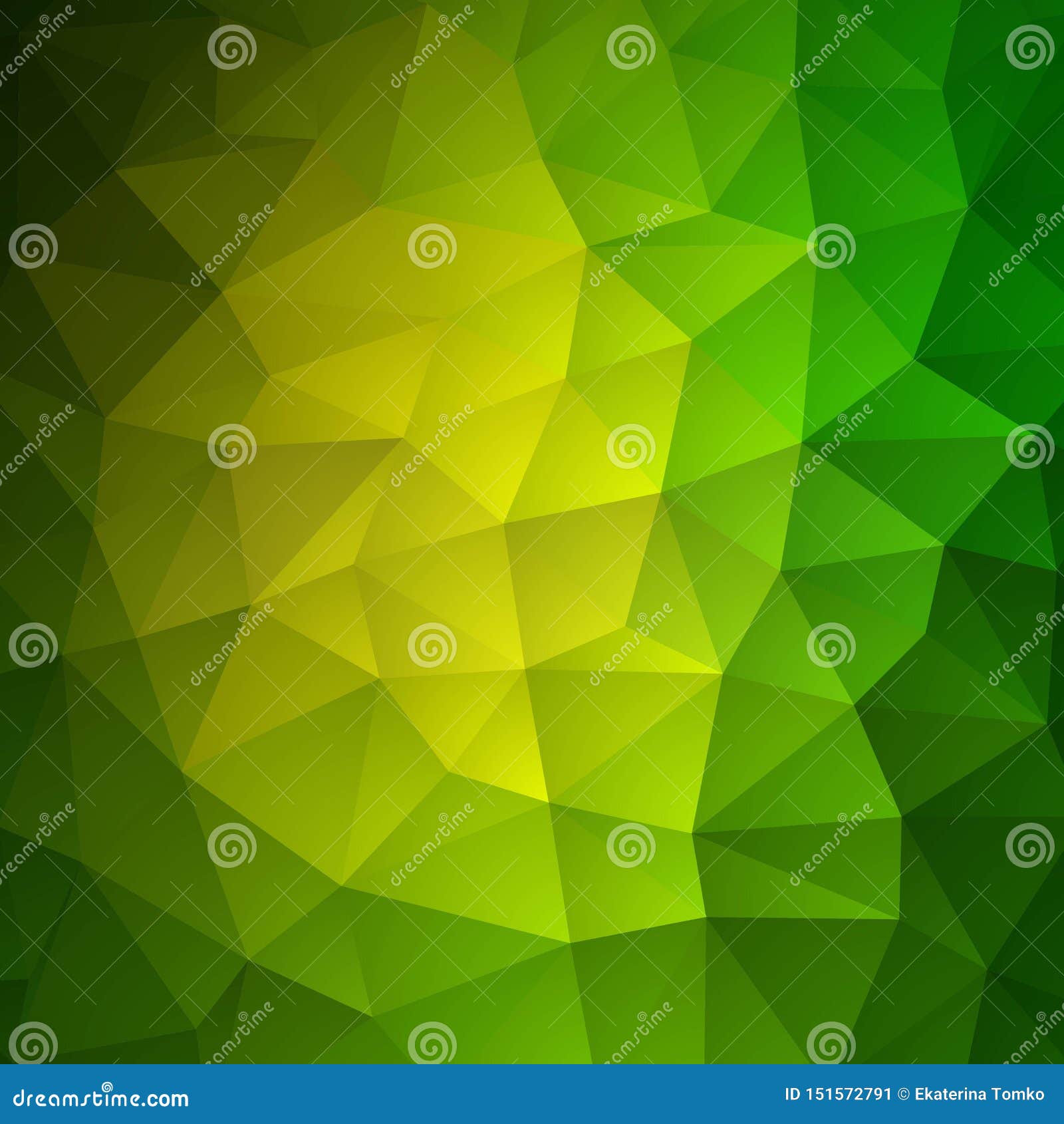 Green Triangular Background. Polygonal Style. Presentation Layout. Advertising Template ...