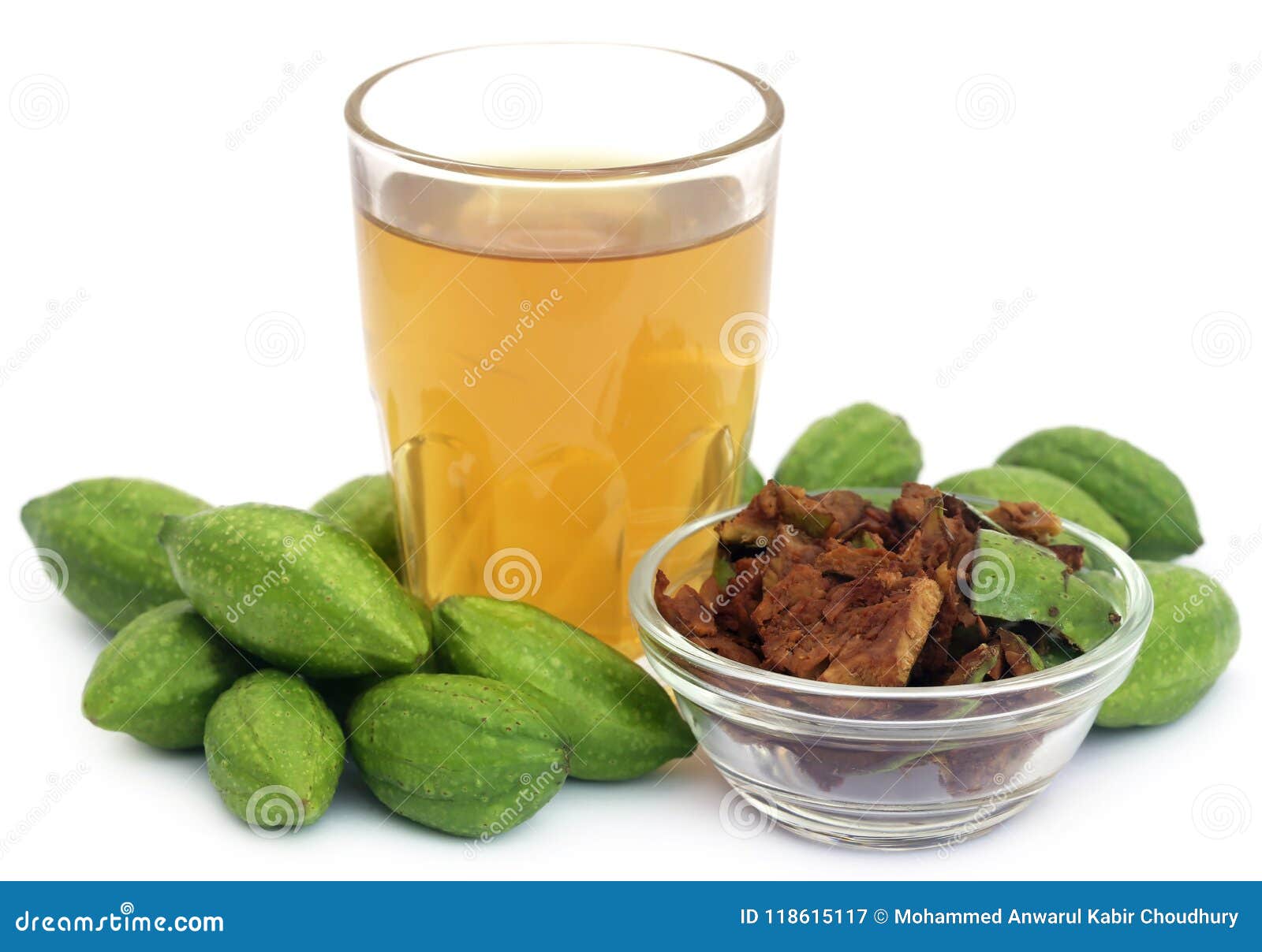 Green Triphala Fruits With Extract Stock Image Image Of Isolated