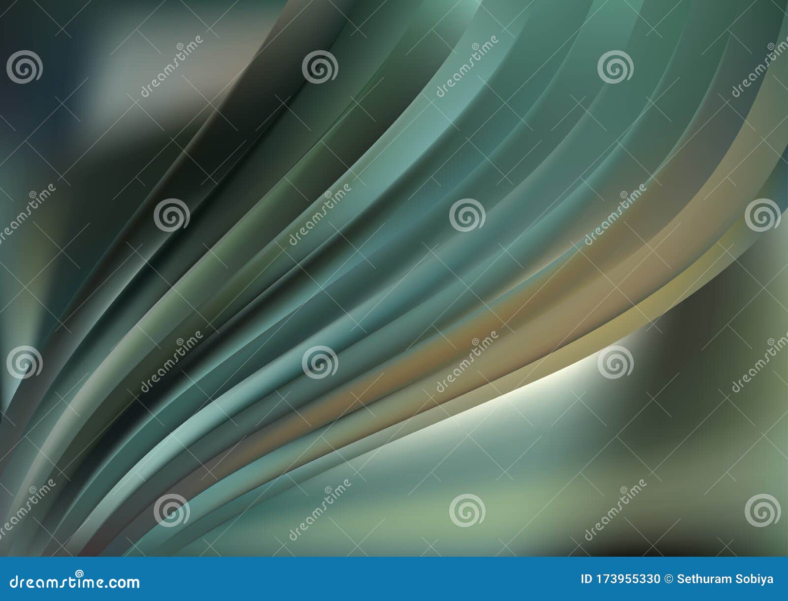 Green Turquoise Template Background Vector Illustration Design Stock ...