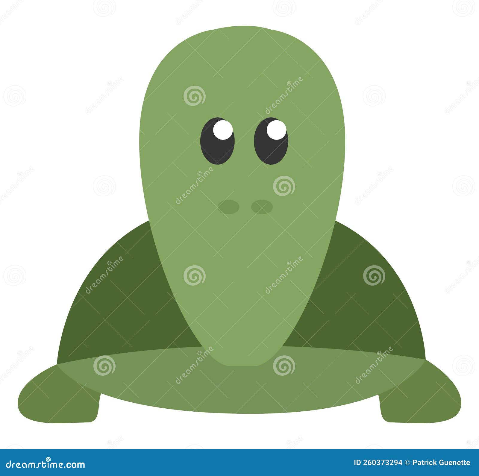 Green turtle, icon stock vector. Illustration of animal - 260373294