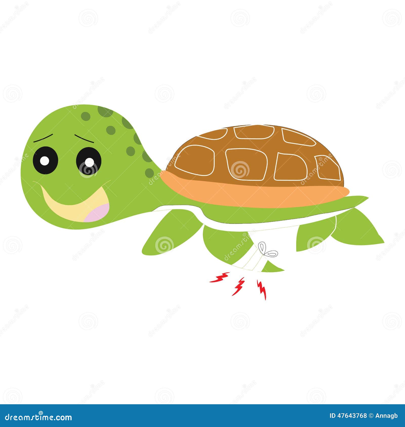 Green Sea Turtle. Bottom View. Modern Symbol. Vector | CartoonDealer ...