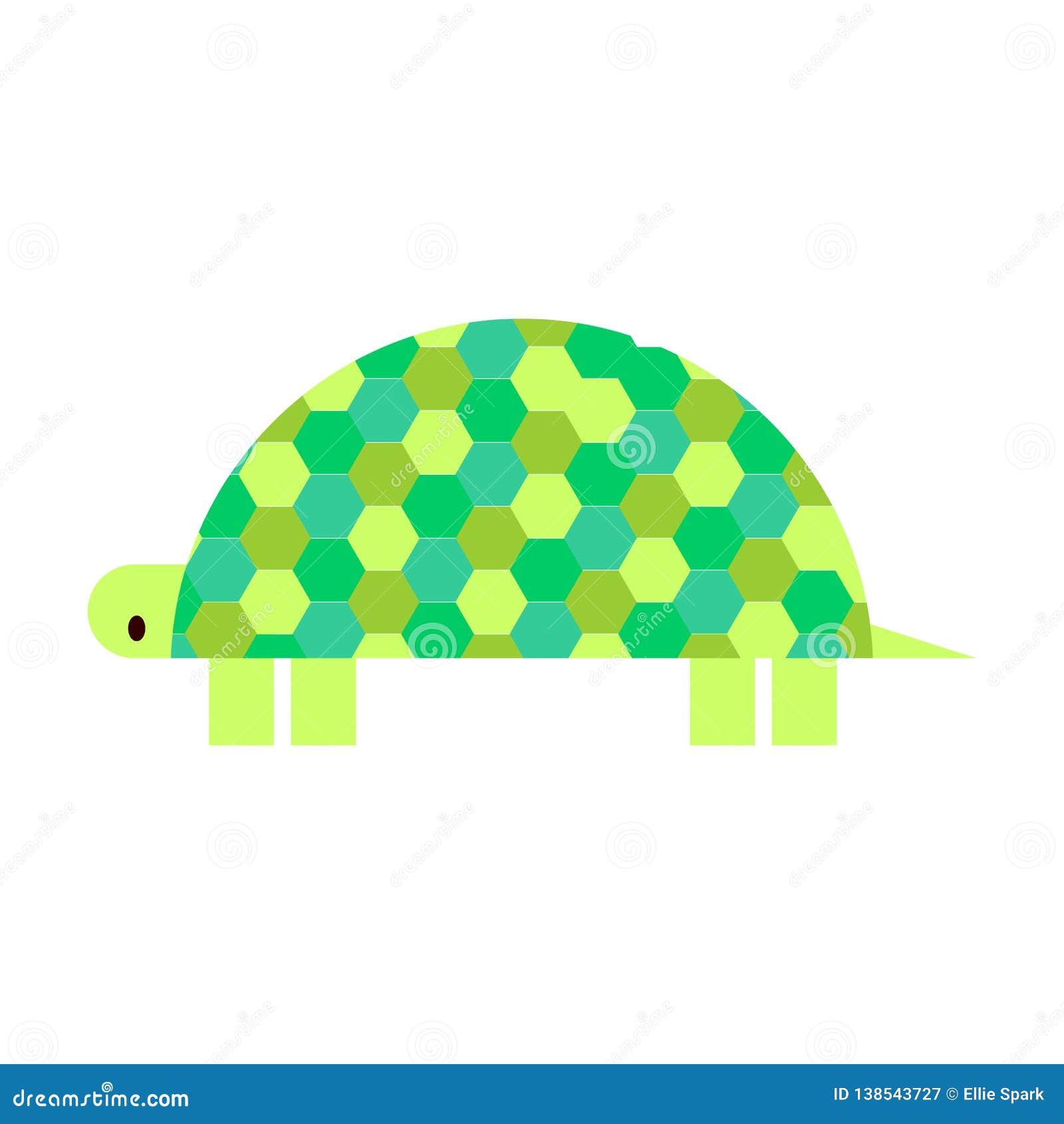 Green turtle sticker stock vector. Illustration of format - 138543727