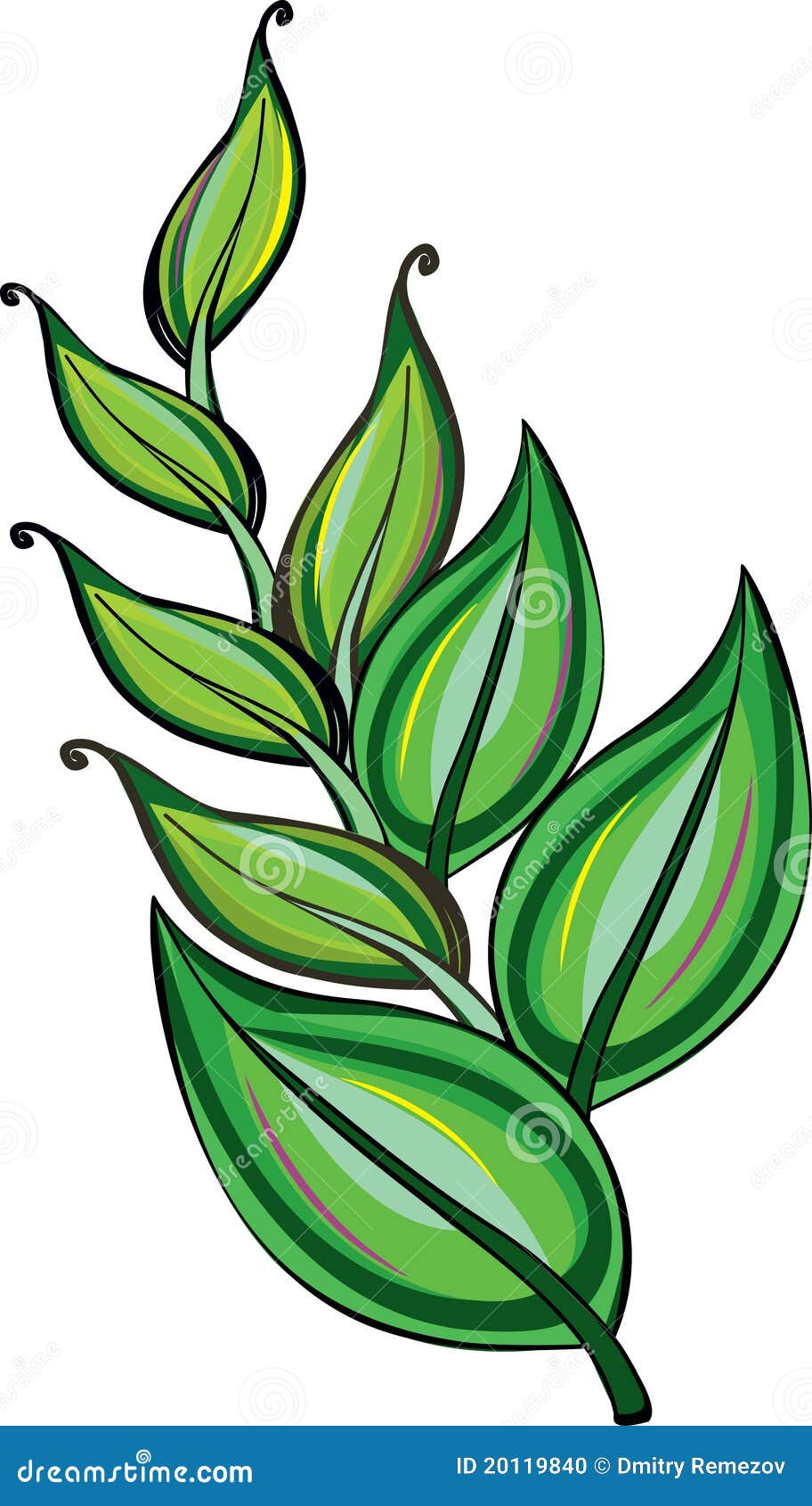 Green twig stock vector. Illustration of environment - 20119840