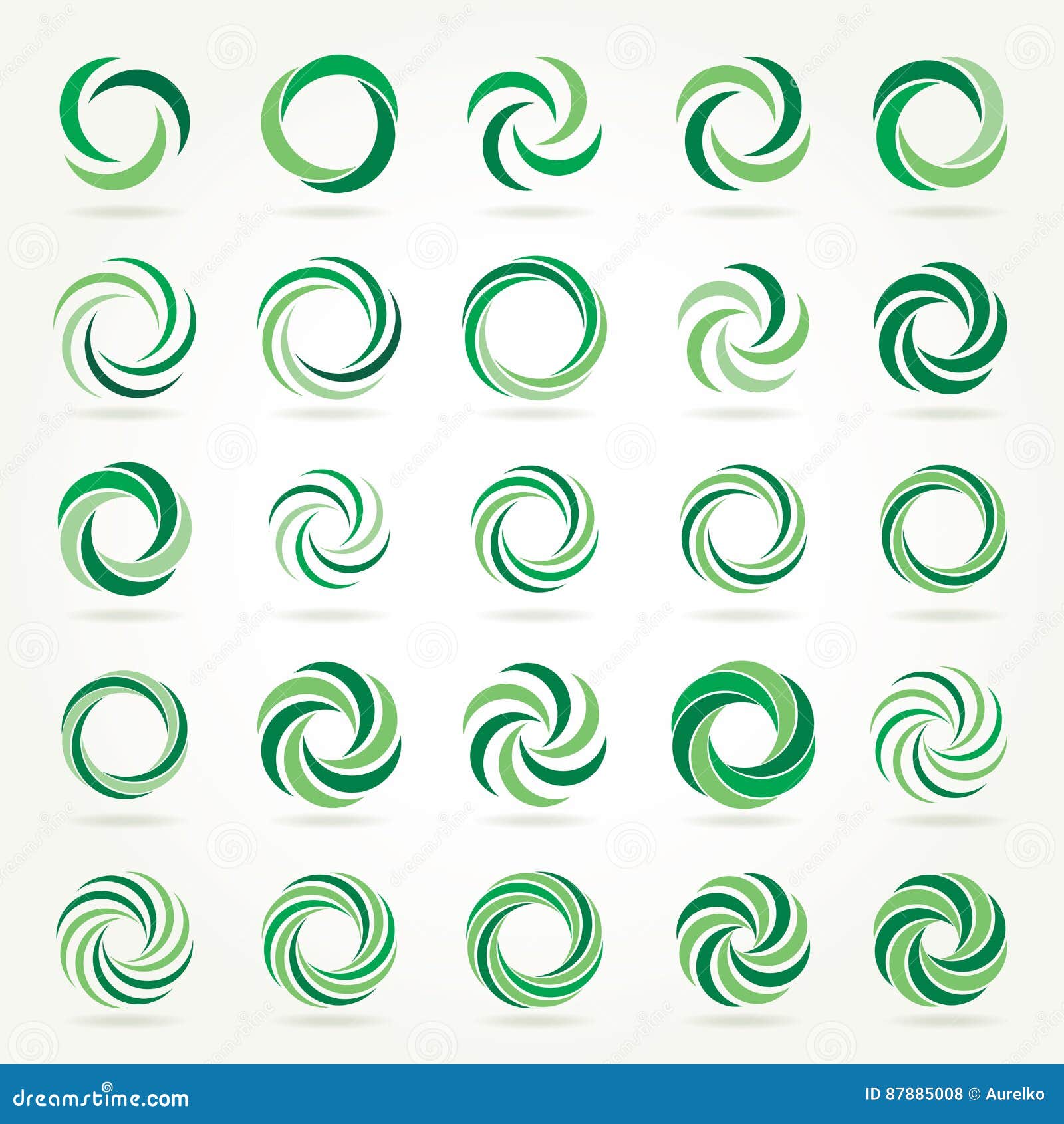 Green twirl circles stock vector. Illustration of cleaning - 87885008