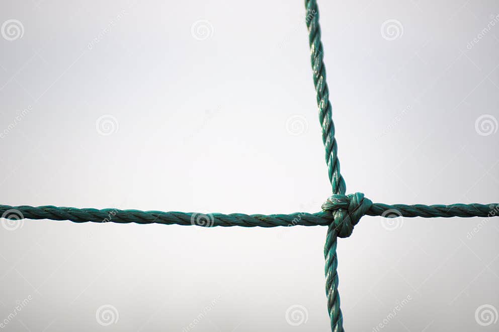 Green Twisted Rope with a Knot Stock Image - Image of knot, color: 85046547