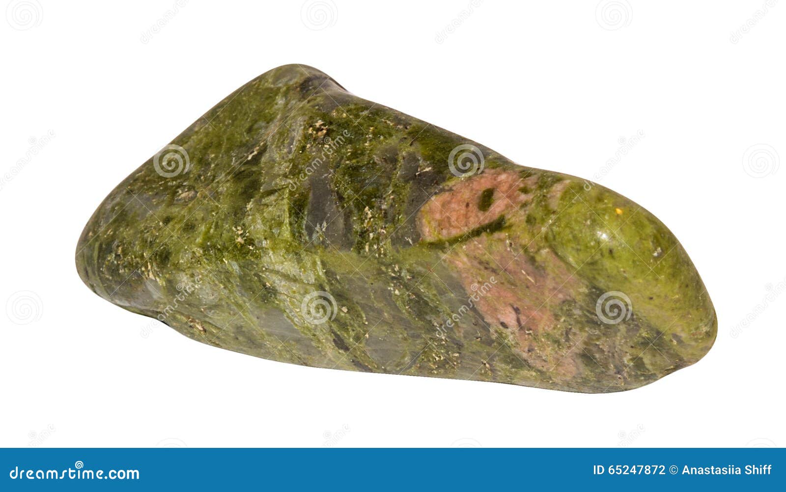 Green Unakite stone stock photo. Image of gemology, green - 65247872