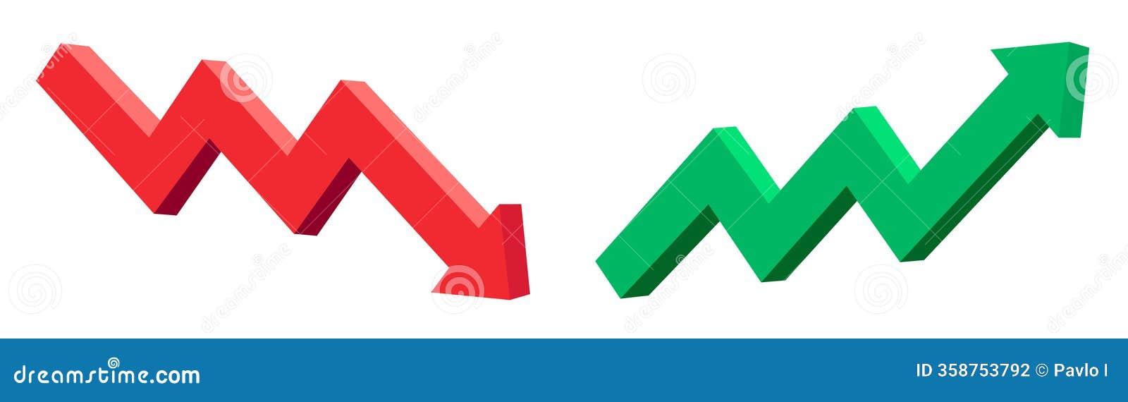 Green 3d Decrease Graph Royalty-Free Stock Photo | CartoonDealer.com #13896315