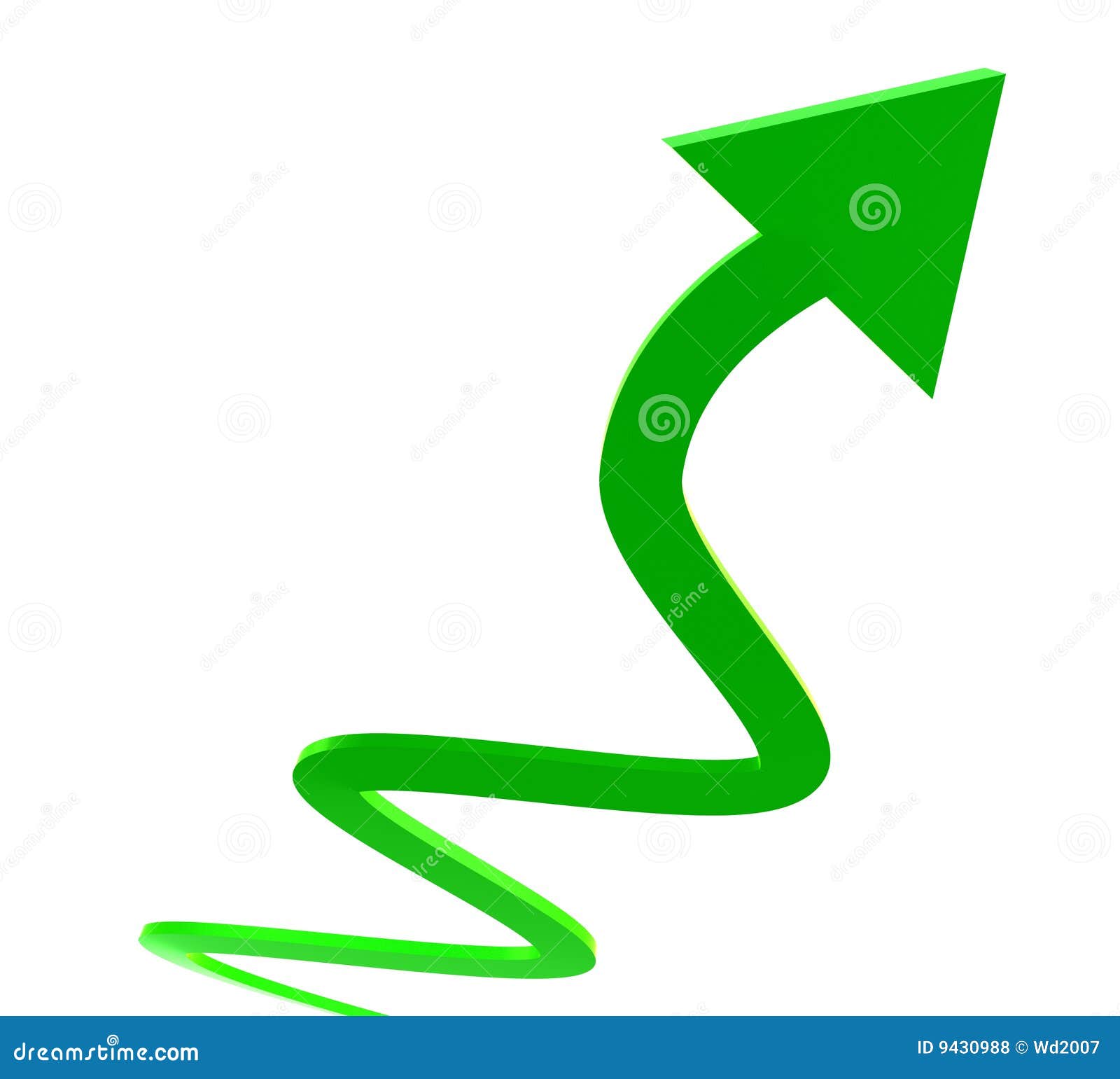 Green upward arrow icon stock illustration. Illustration of gain - 9430988