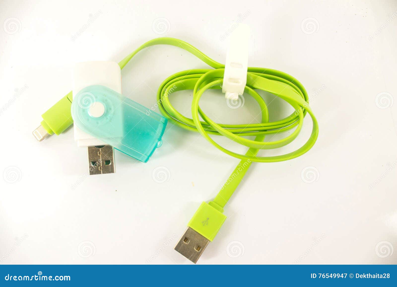 Green USB and flash drives stock image. Image of communication - 76549947