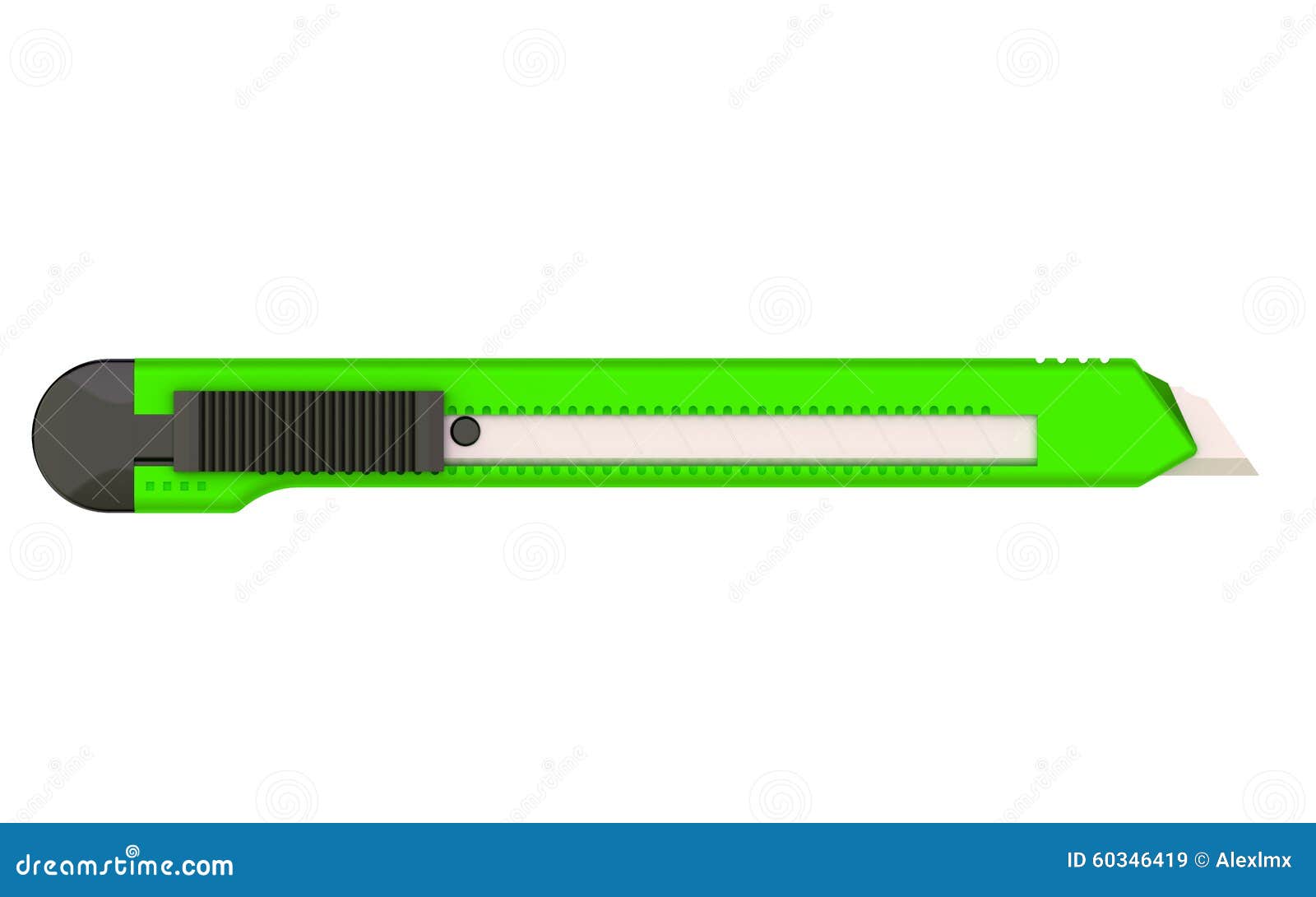 Green Utility Knife stock illustration. Illustration of isolated - 60346419