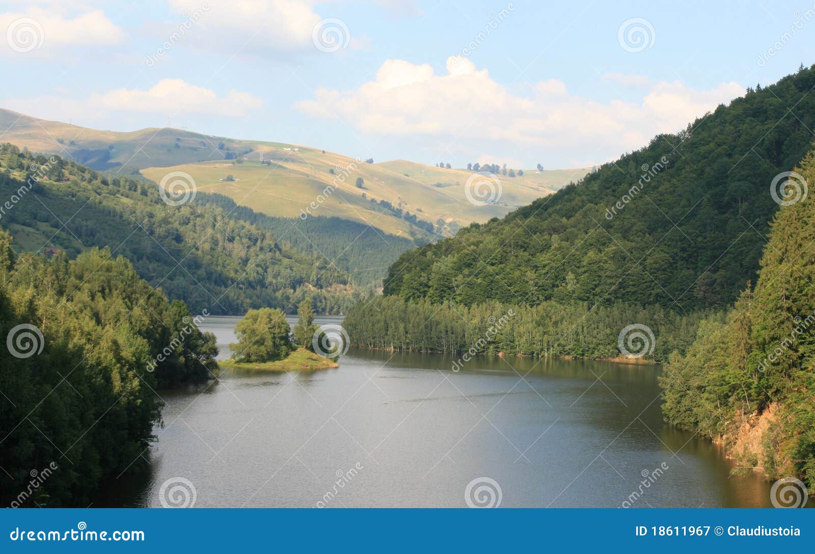 Green Valley stock image. Image of landscape, green, romania - 18611967