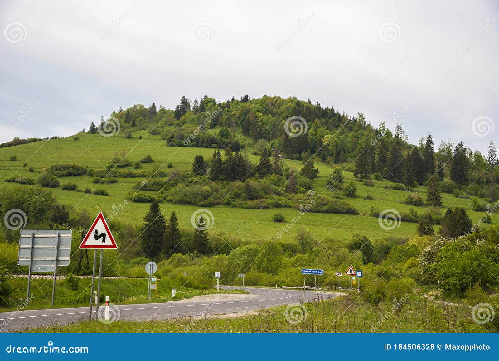 Green Valley in the Central Europe in the Spring Stock Photo - Image of ...