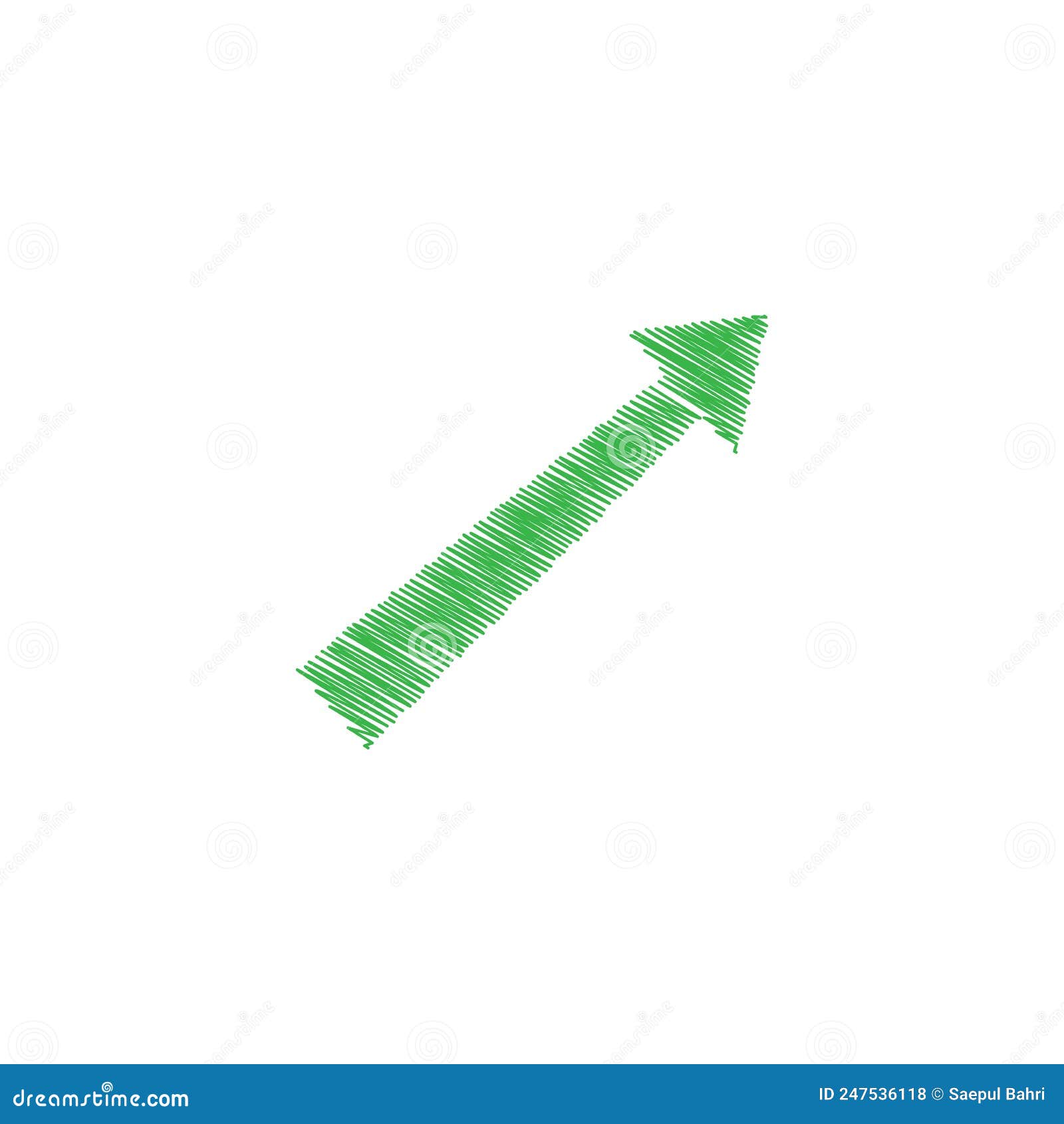 Green Hand Drawn Arrow Element Vector. Collection of Doodle Arrows ...