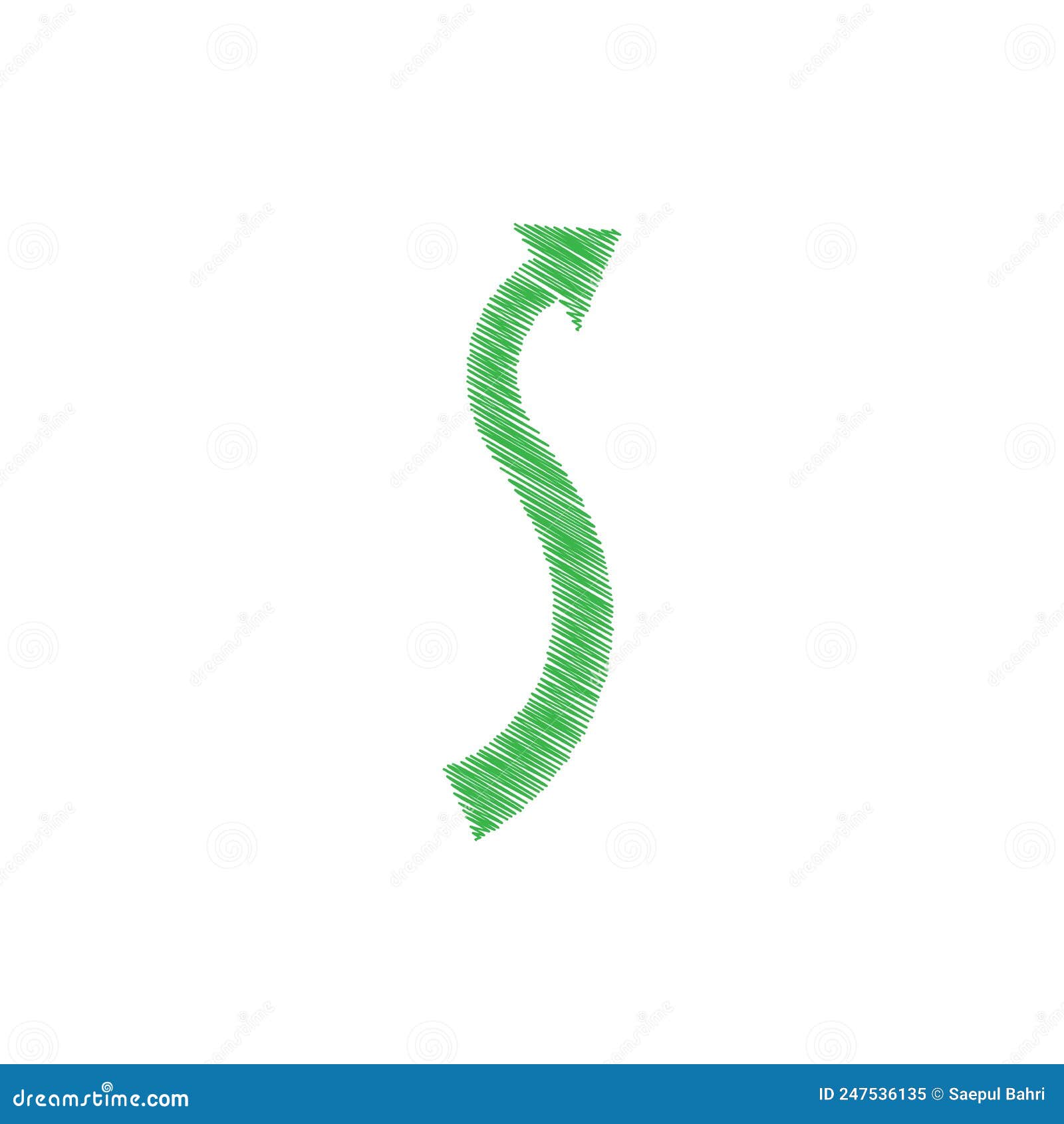 Green Hand Drawn Arrow Element Vector. Collection of Doodle Arrows ...
