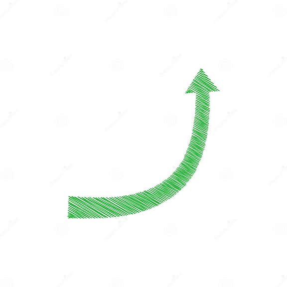Green Hand Drawn Arrow Element Vector. Collection of Doodle Arrows ...