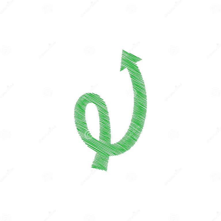 Green Hand Drawn Arrow Element Vector. Collection of Doodle Arrows ...