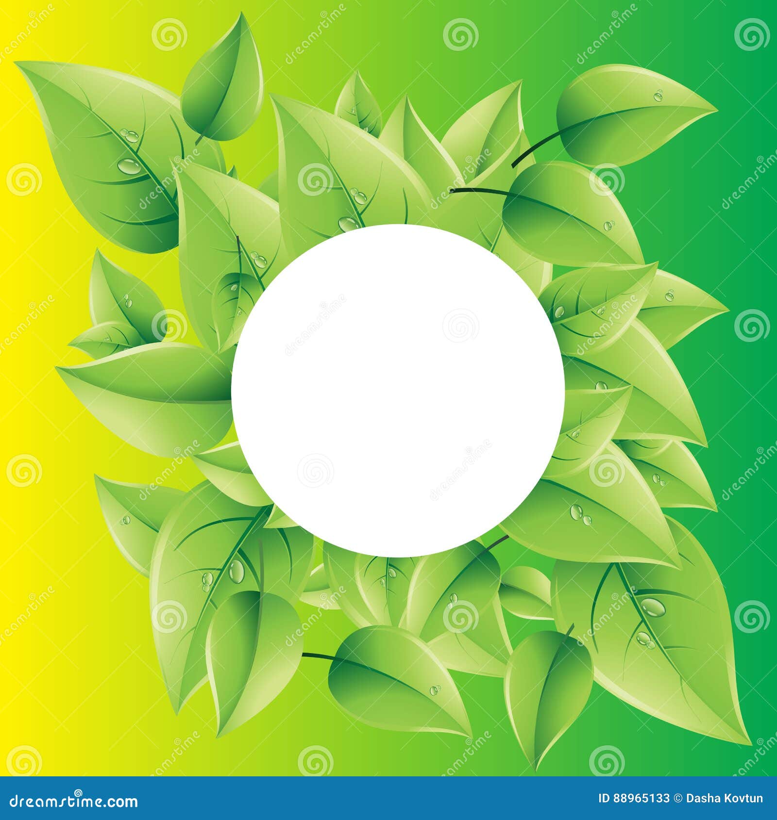 Green Vector Background Clean Nature Eco Stock Vector - Illustration of ...