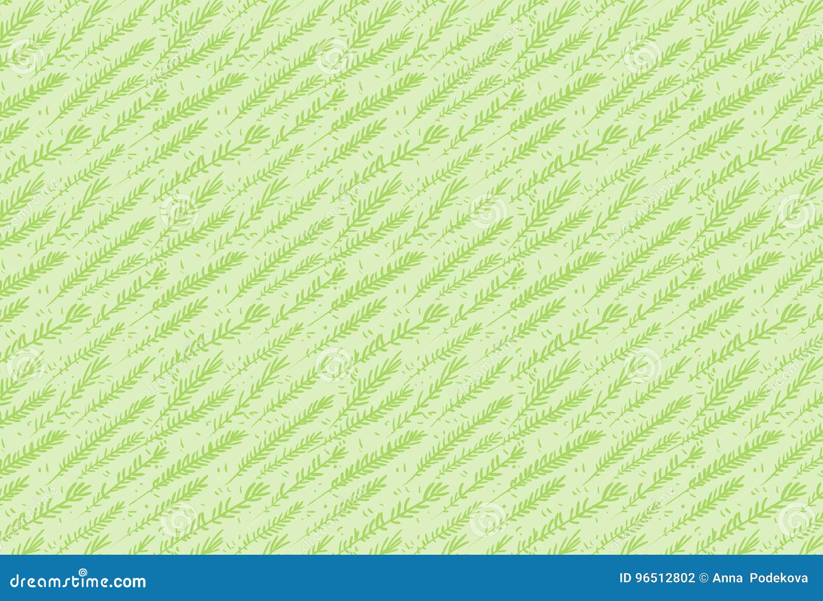 Green Vector Leaves Seamless Pattern for Illustrator Stock Vector ...