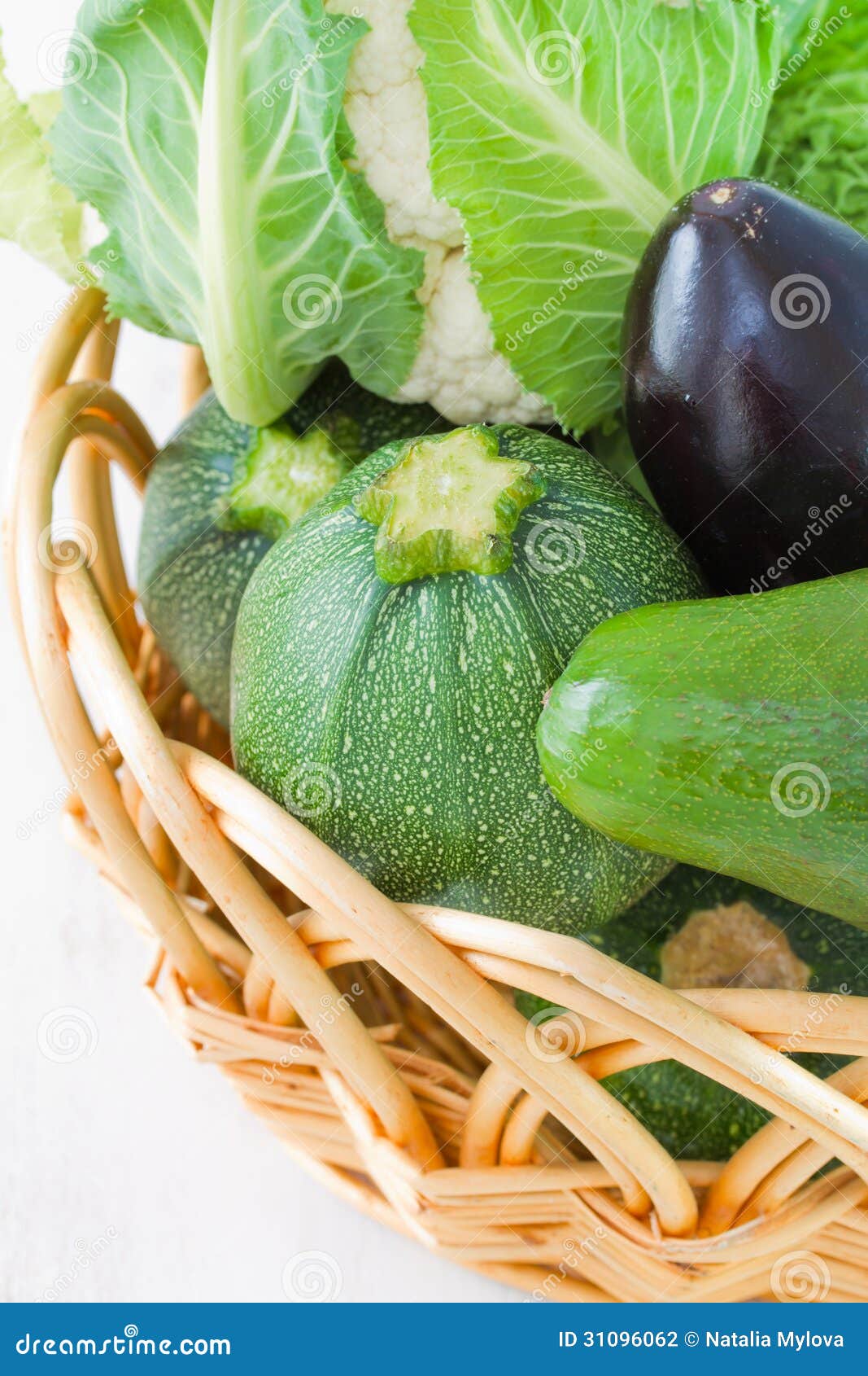 Green vegetables in basket stock photo. Image of vegetables - 31096062
