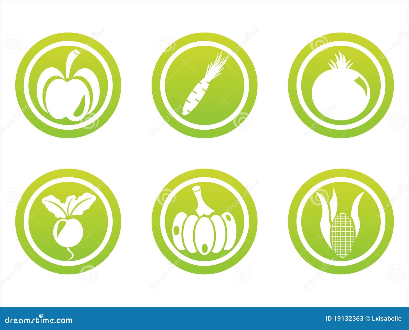 Green vegetables signs stock vector. Illustration of cooking - 19132363