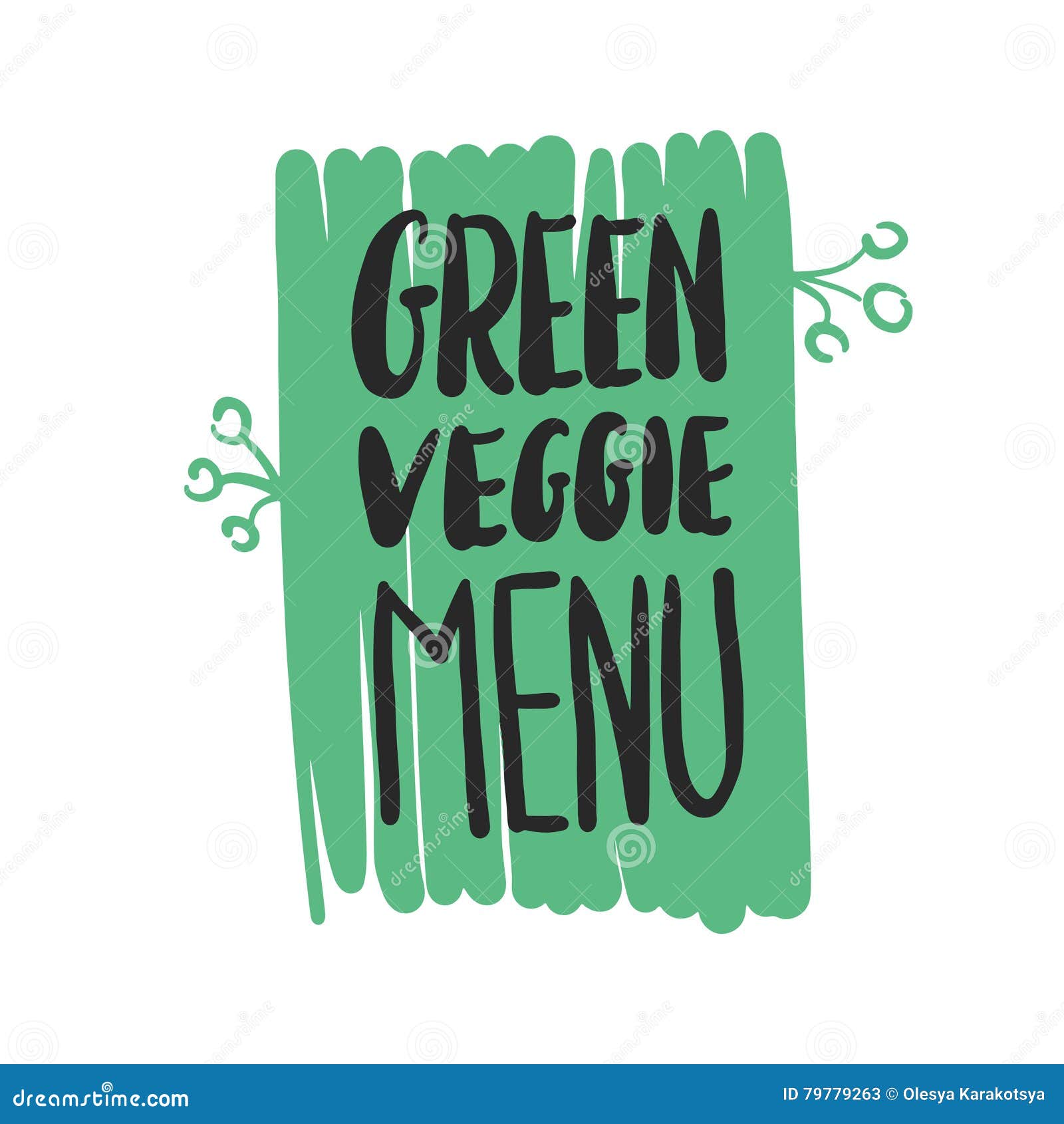 Veggie Menu For Restaurant. Vector Food Flyer For Bar And Cafe ...
