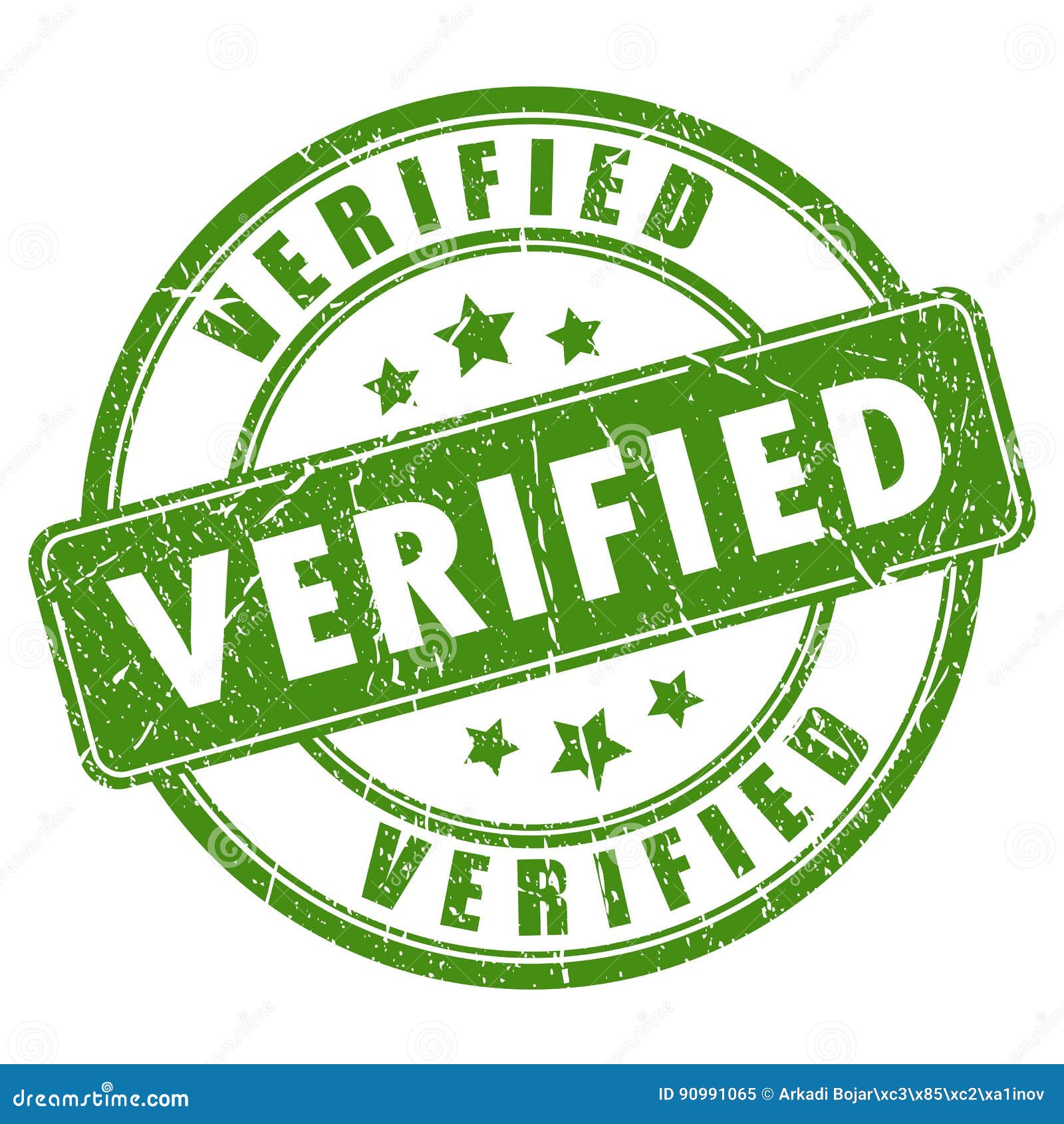 Green Verified Logo Badge With Check List Icon Vector Illustration ...