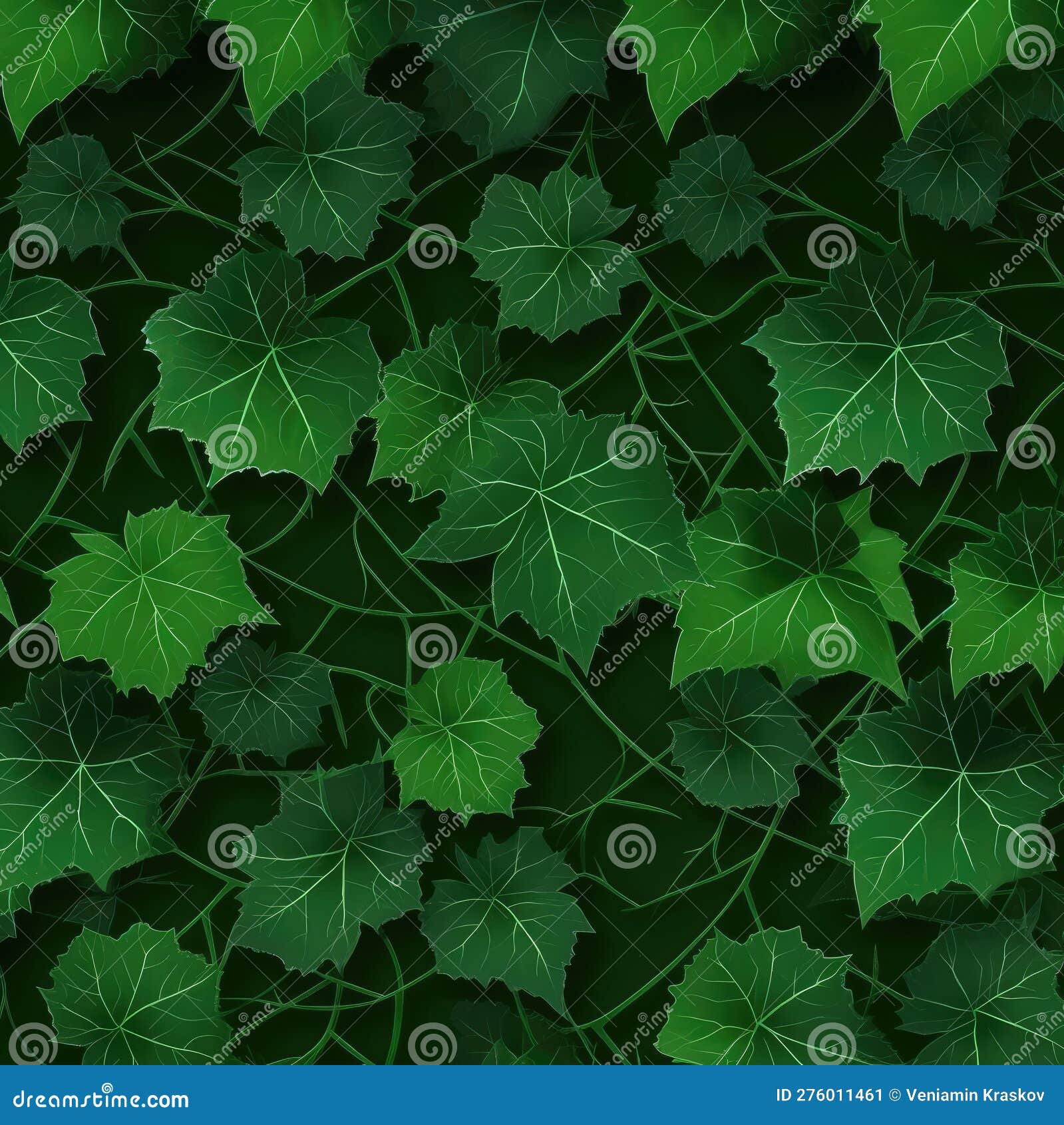 Green vine leaves stock illustration. Illustration of background ...