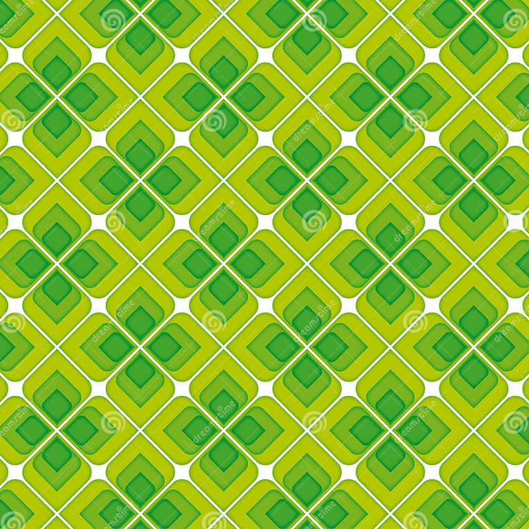 Green Vintage Seamless Pattern Stock Vector - Illustration of green ...