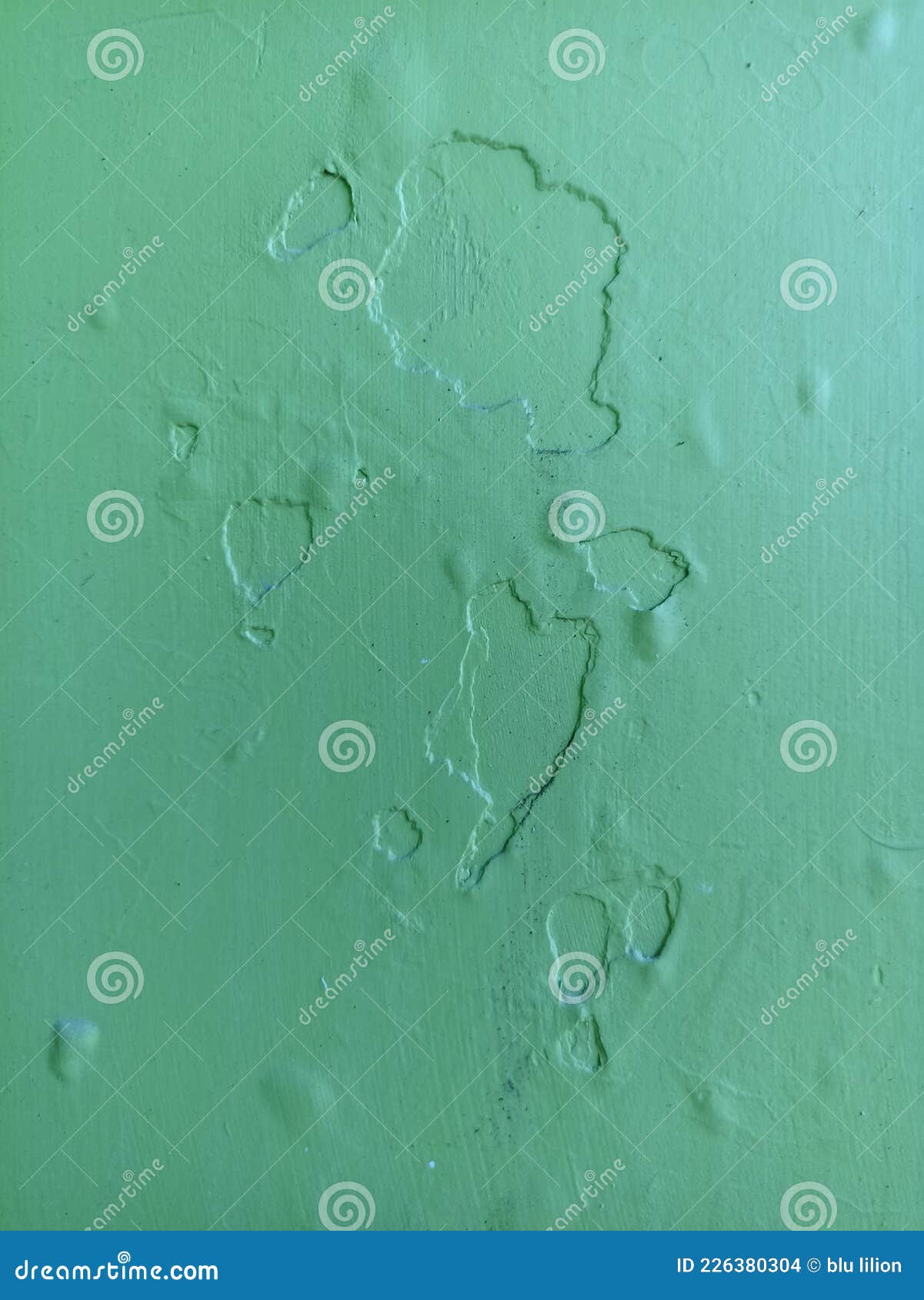 Green Wall with Imperfect Surface Stock Photo - Image of wall, green ...