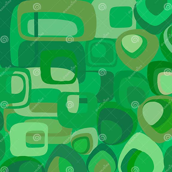Green Wallpaper in Retro Style Stock Vector - Illustration of graphic ...