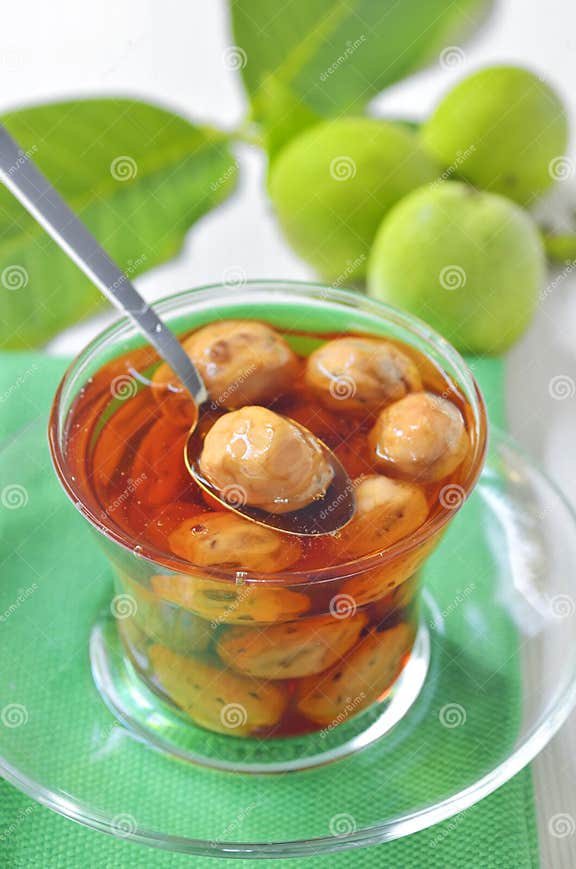 Green walnut jam stock photo. Image of condiments, recipe - 25253848