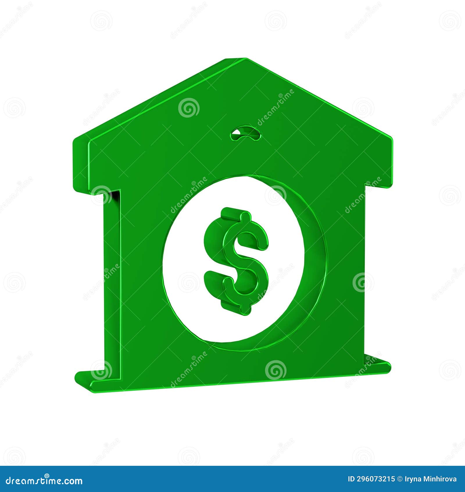 Green Warehouse Price Icon Isolated on Transparent Background. Stock ...