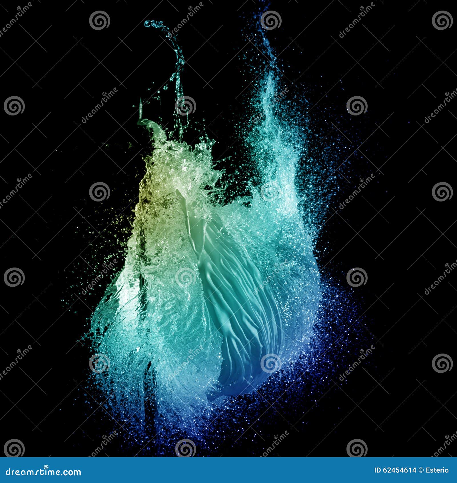 Green Water Balloon Splash Explosion Stock Photo - Image of rust ...
