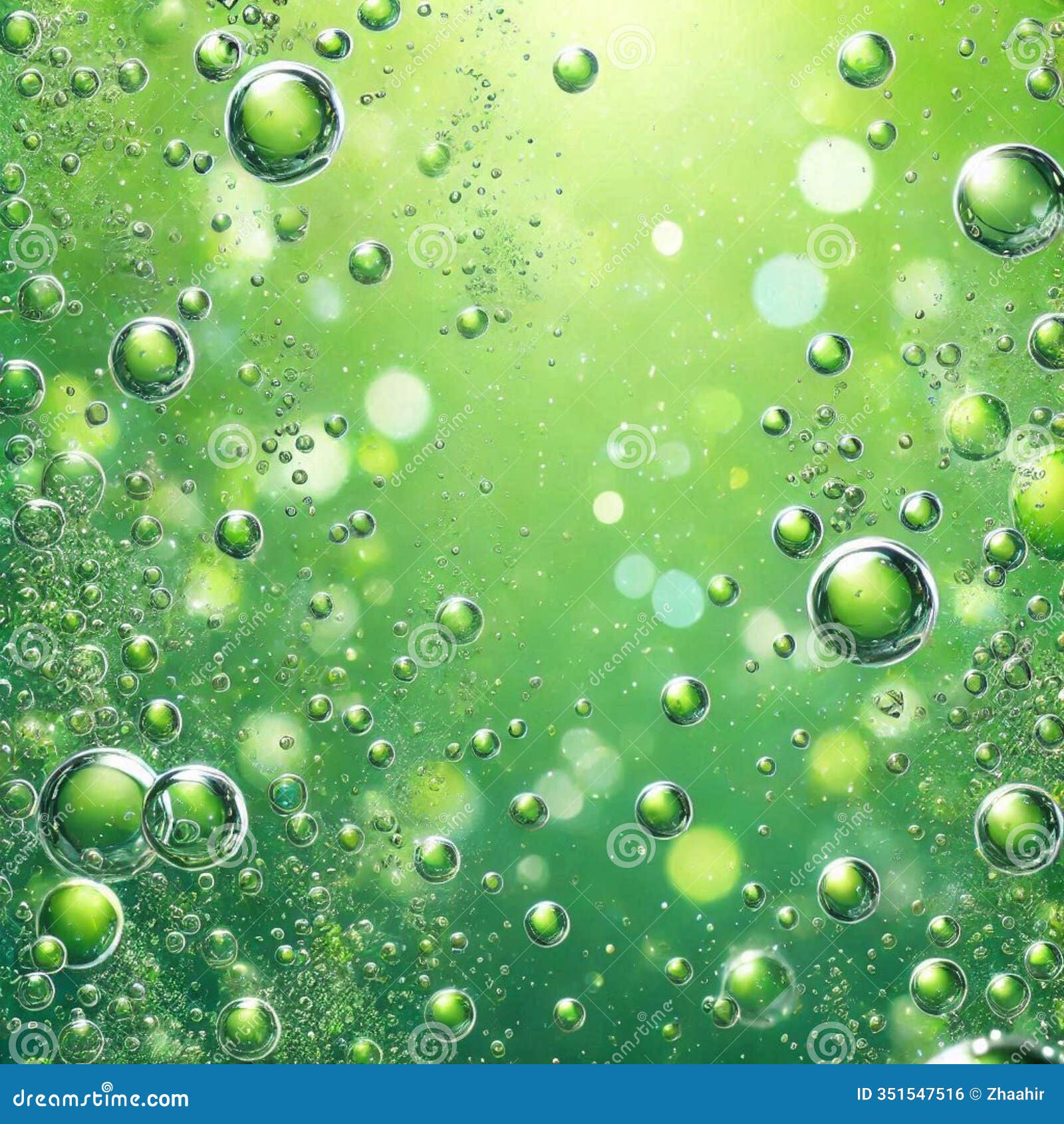 Aesthetic Green Water Bubble Backdrop Stock Photo - Image of blur, texture: 351547516