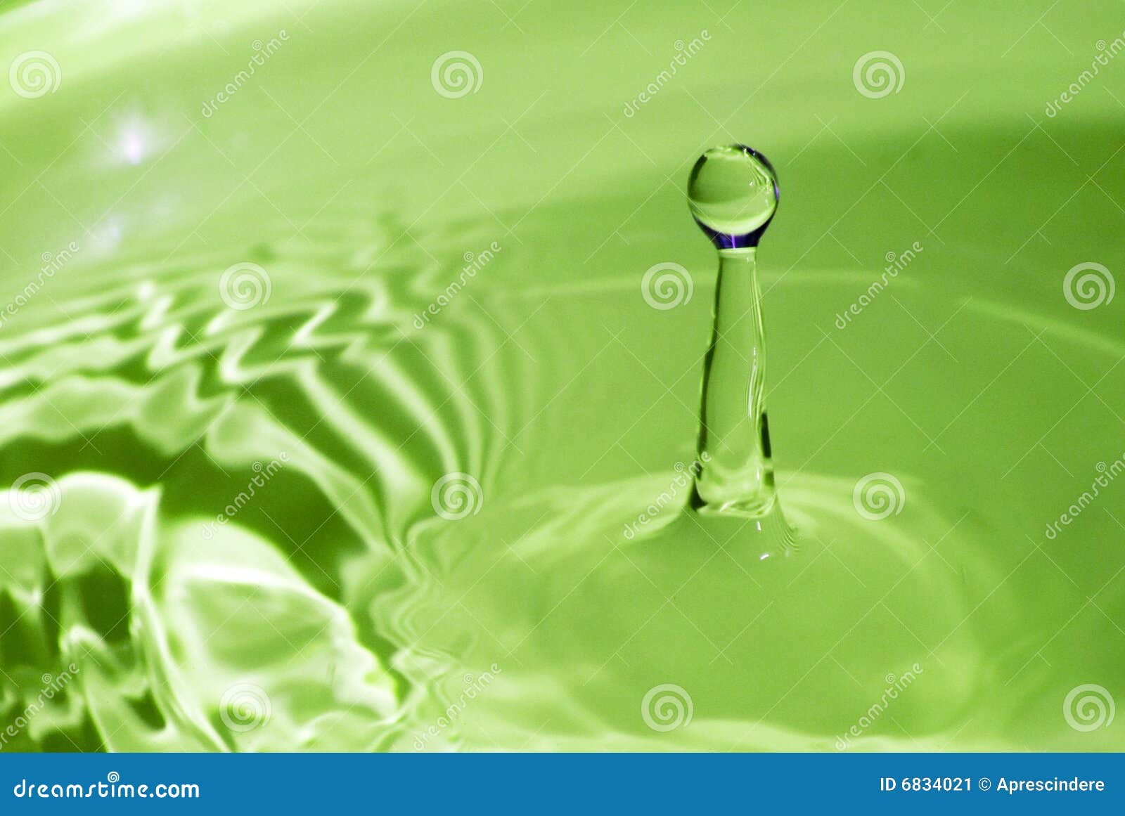Green water drops stock image. Image of colour, green - 6834021