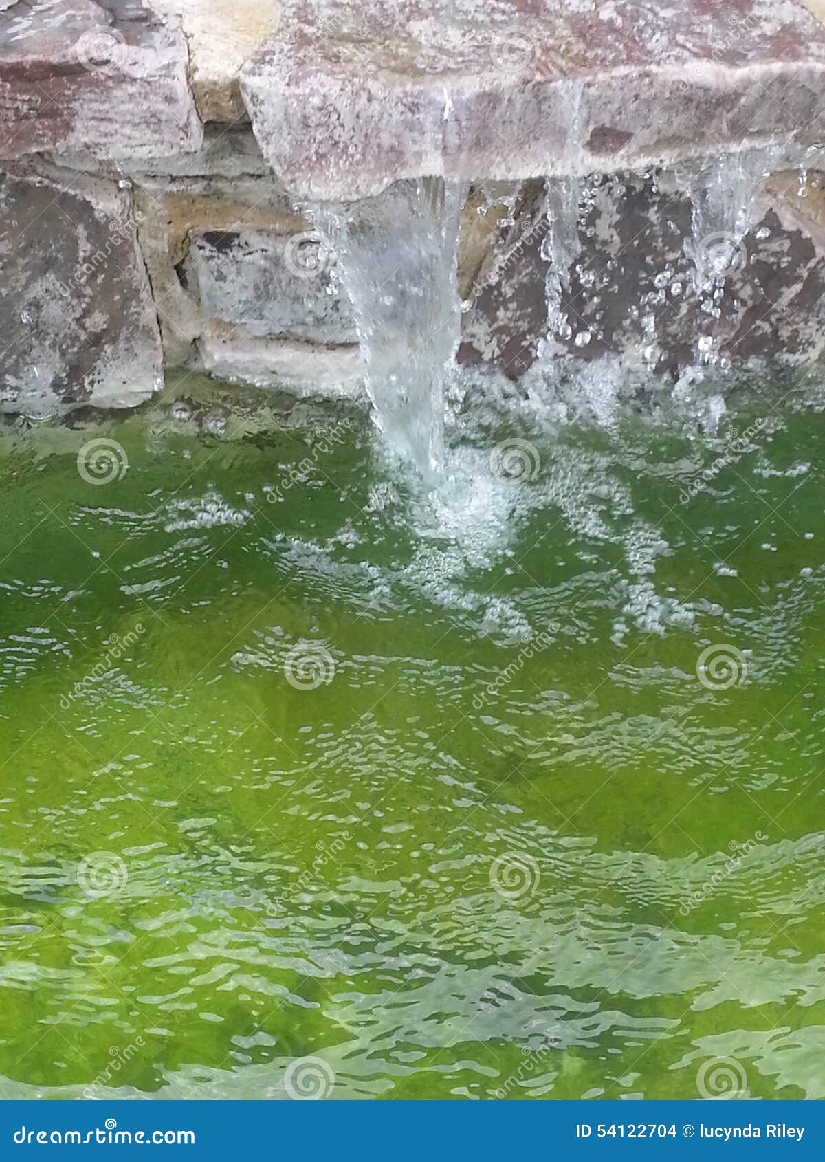 Green water fall stock photo. Image of fountain, splash - 54122704