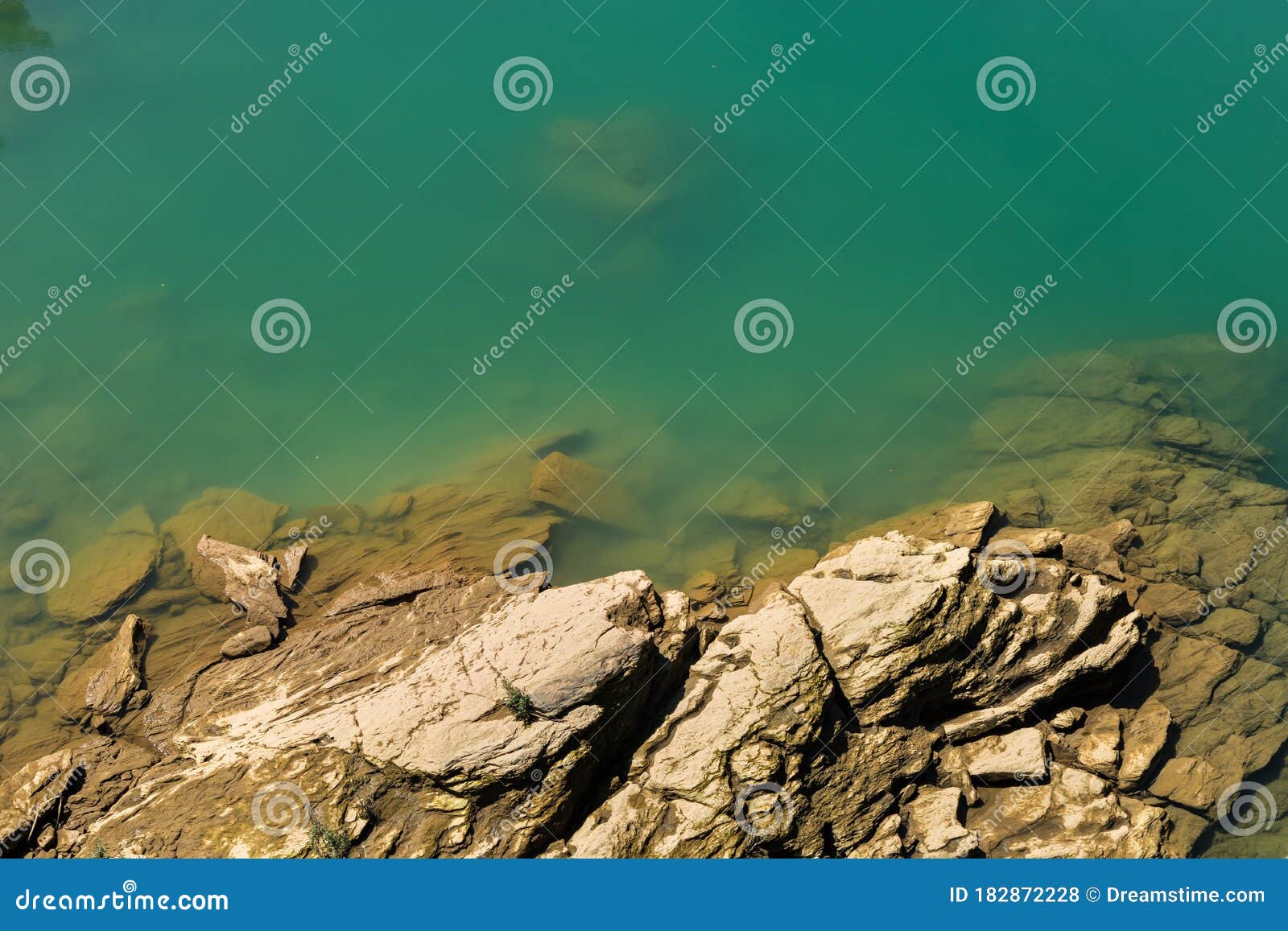 Green River with Rock on Ha Giang Loop Stock Photo - Image of color ...