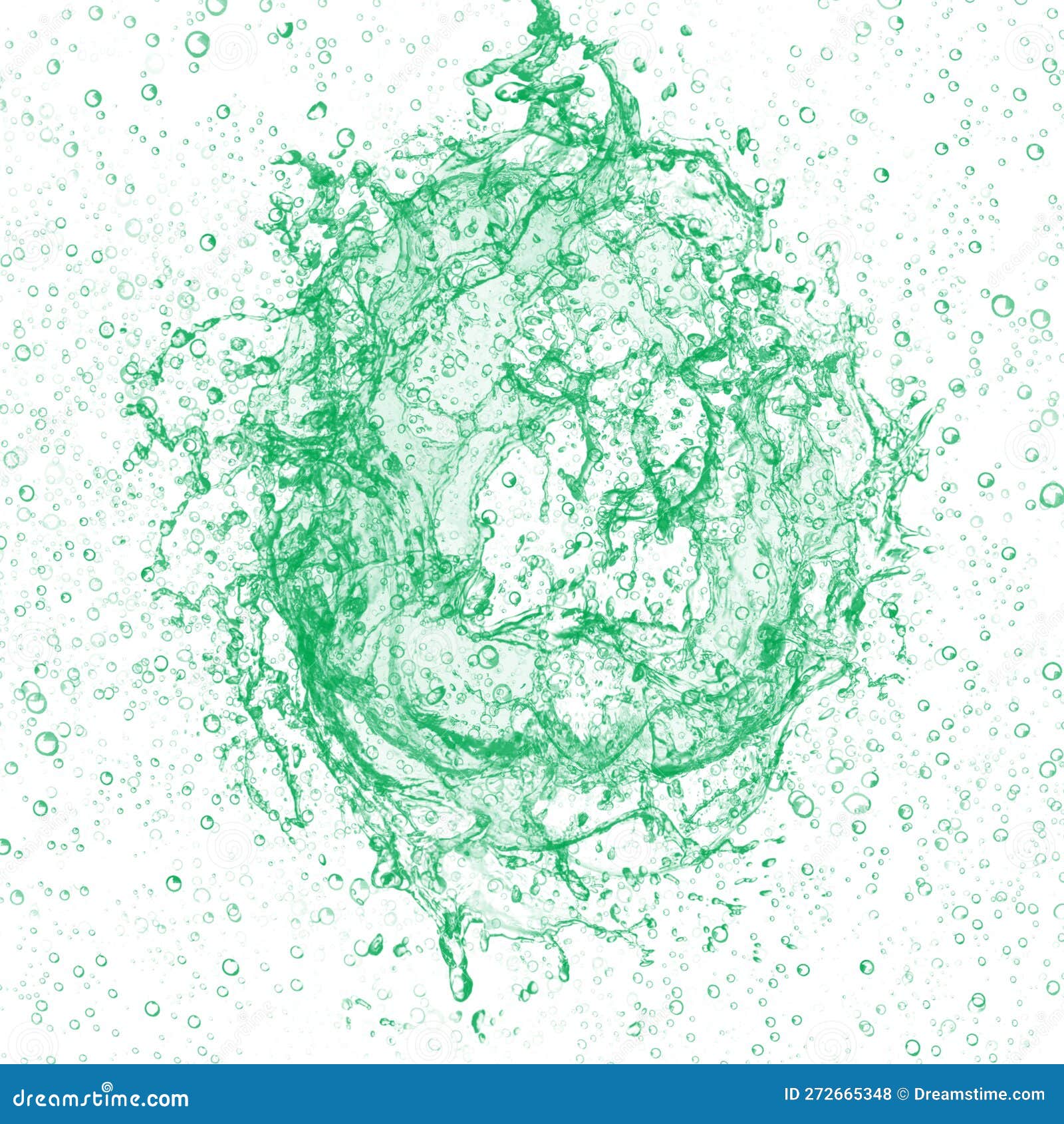 Green Water Splash Object stock photo. Illustration of background ...