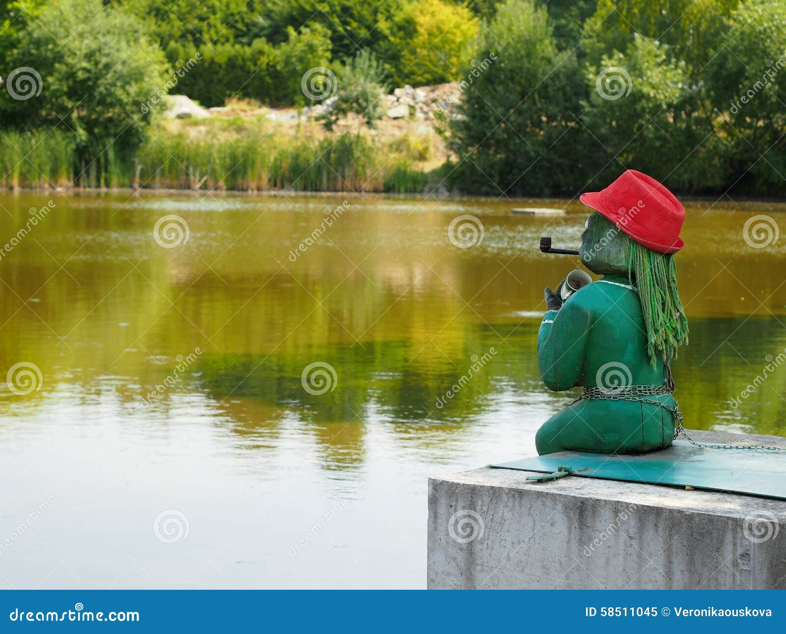 Water Sprite Made Of Wood As Decoration Stock Photo | CartoonDealer.com ...