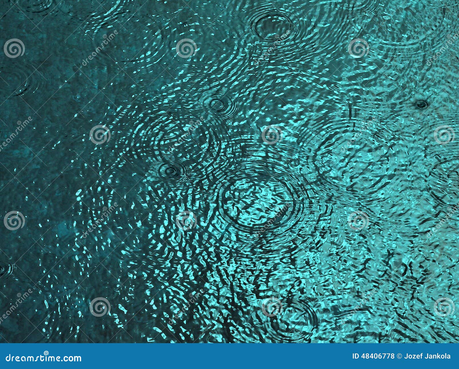 Green Water Surface Starting Rain Stock Illustration - Illustration of ...