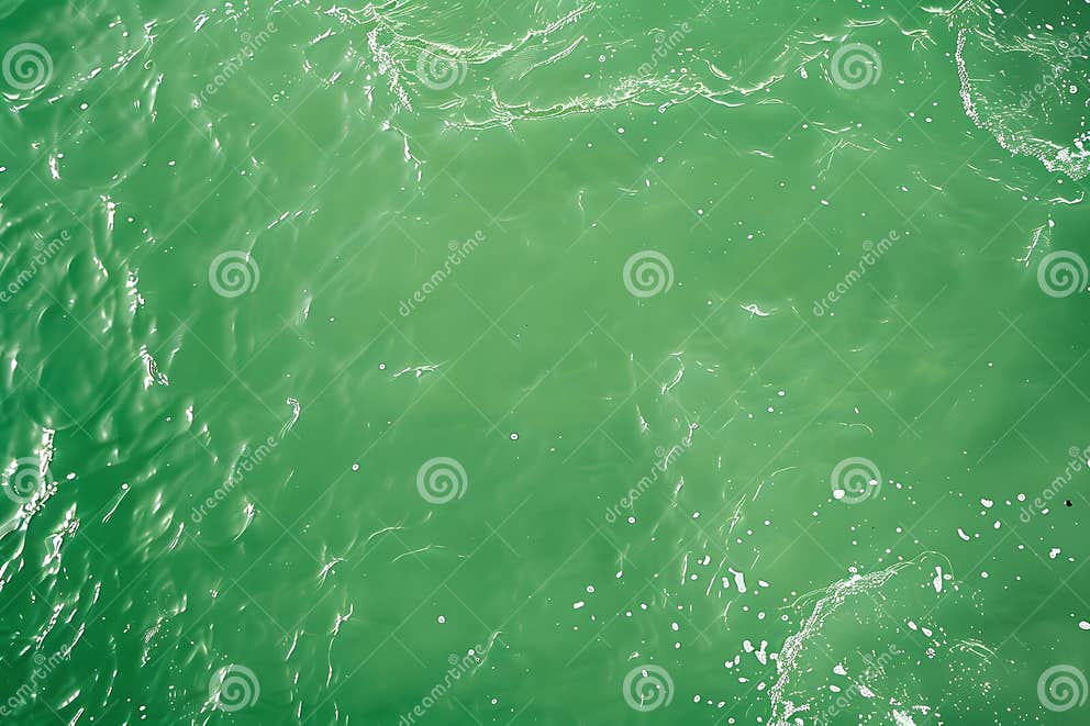 Green Water Surface Texture Top View Stock Illustration - Illustration ...