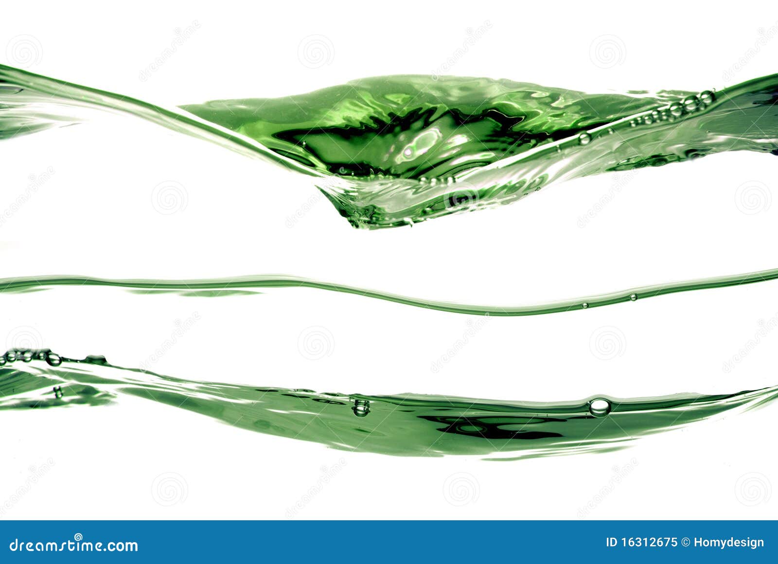 Green water waves stock image. Image of back, translucent - 16312675